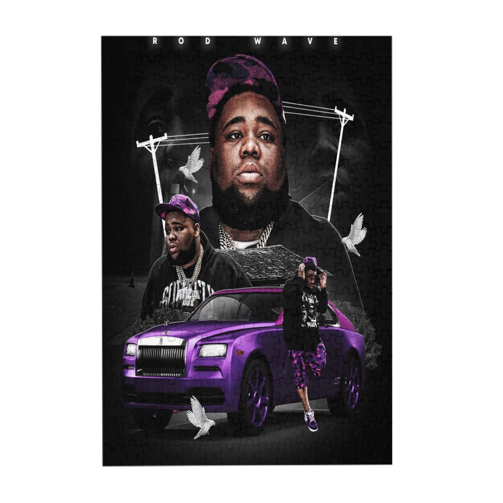 1000 Pieces Rod Wave Puzzle for Adults and Teenagers Cartoon Jigsaw ...