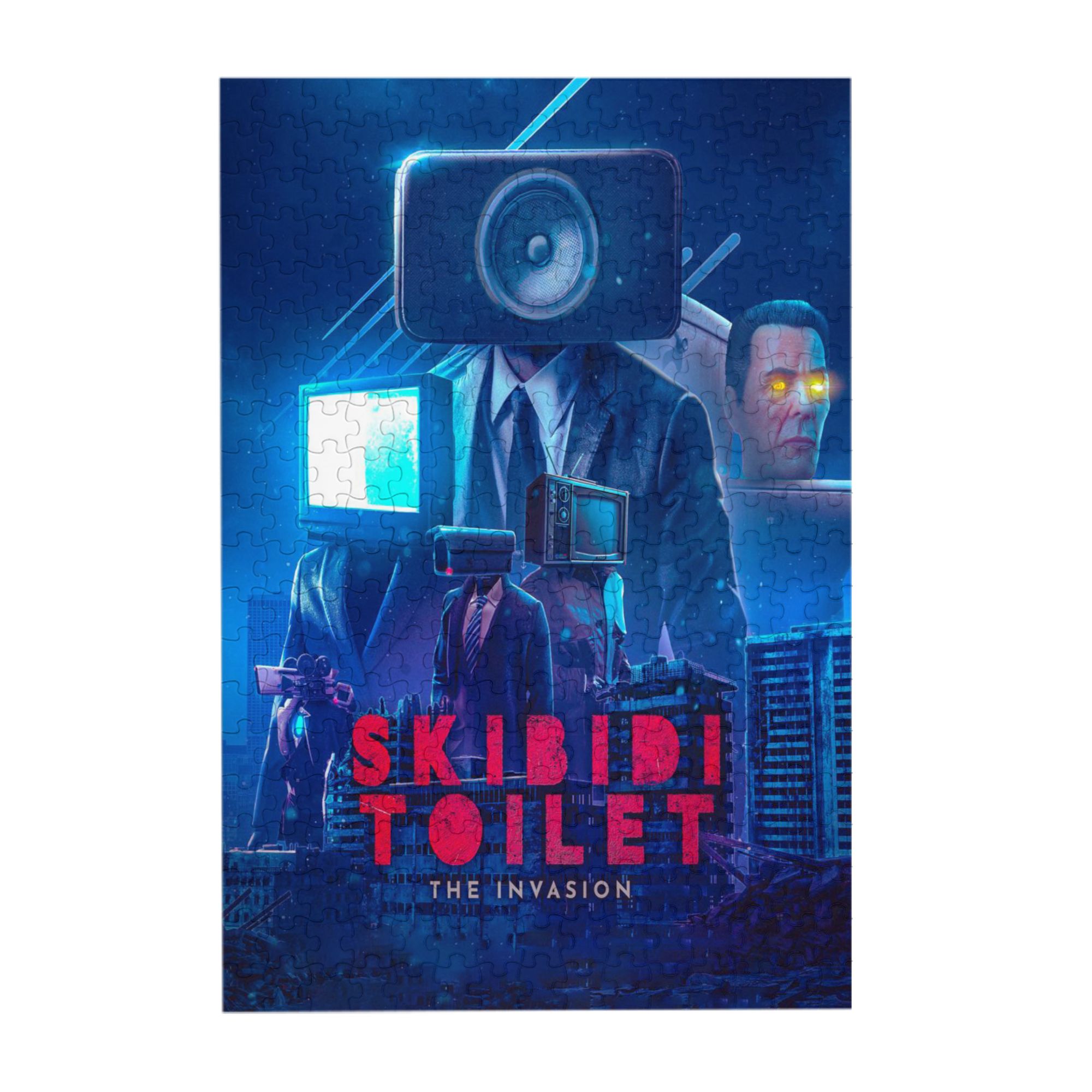1000 Pieces Skibidi Toilet Puzzle for Adults and Teenagers Cartoon ...