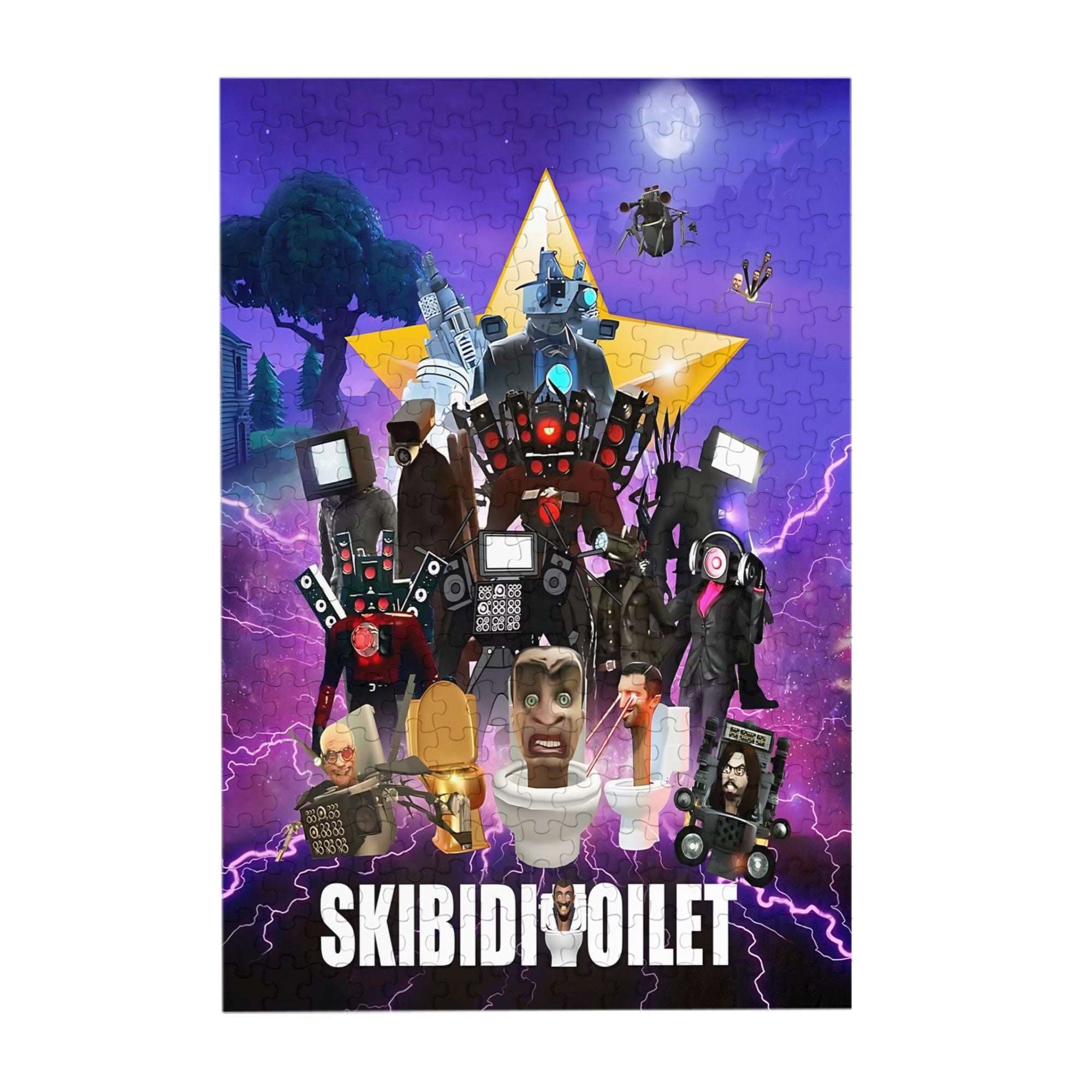 1000 Pieces Skibidi Toilet Puzzle for Adults and Teenagers Cartoon ...