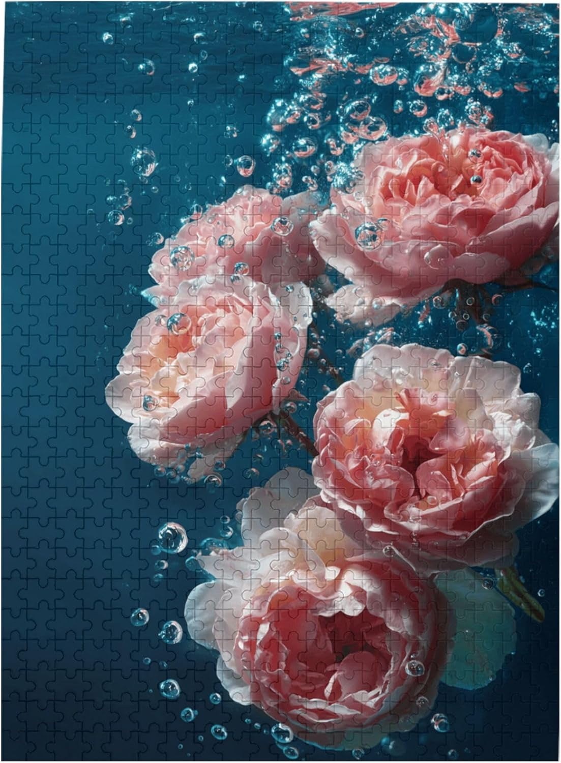 1000 Pieces Wooden Jigsaw Puzzle Roses Underwater with Foam Dreamy ...