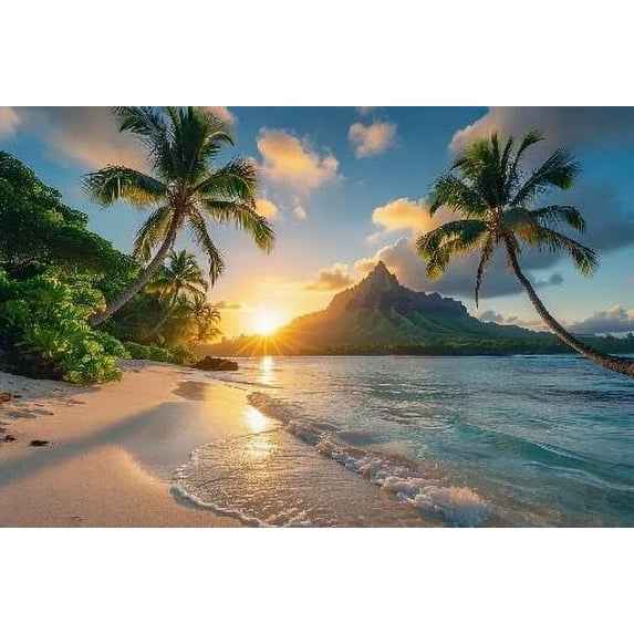 1000 Pieces Wooden Jigsaw Puzzle Tahiti French Polynesia Stress Relief ...