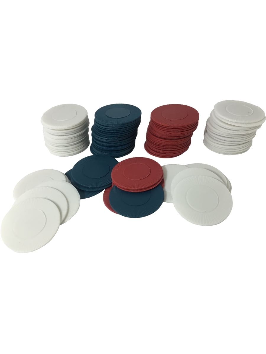 RI Novelty Bulk Casino Colored 1000 Plastic Poker Chips, Red White and ...