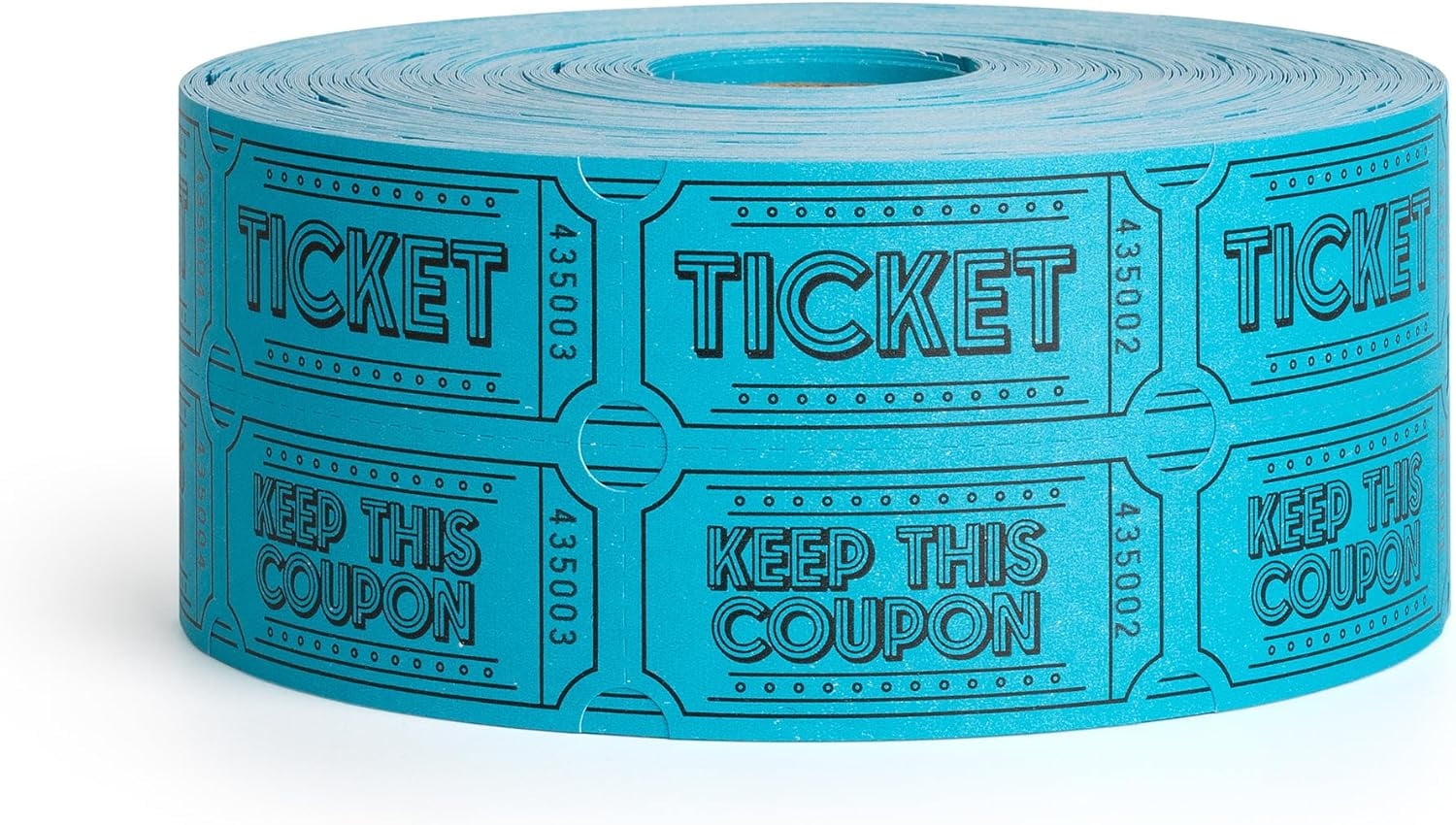 Sutter Signs Raffle Tickets Roll 1000 Blue Double Sequenced Quick Tear ...