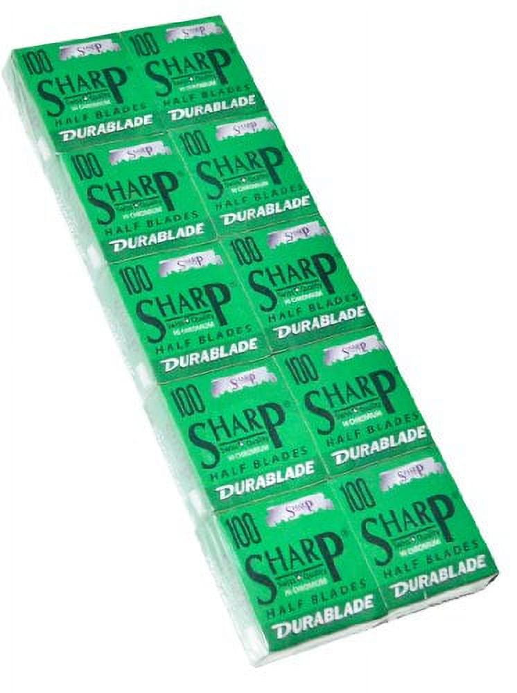 SHARP Professional Hi-Chromium Single Edge Shaving Razor Blades, 1000 ...