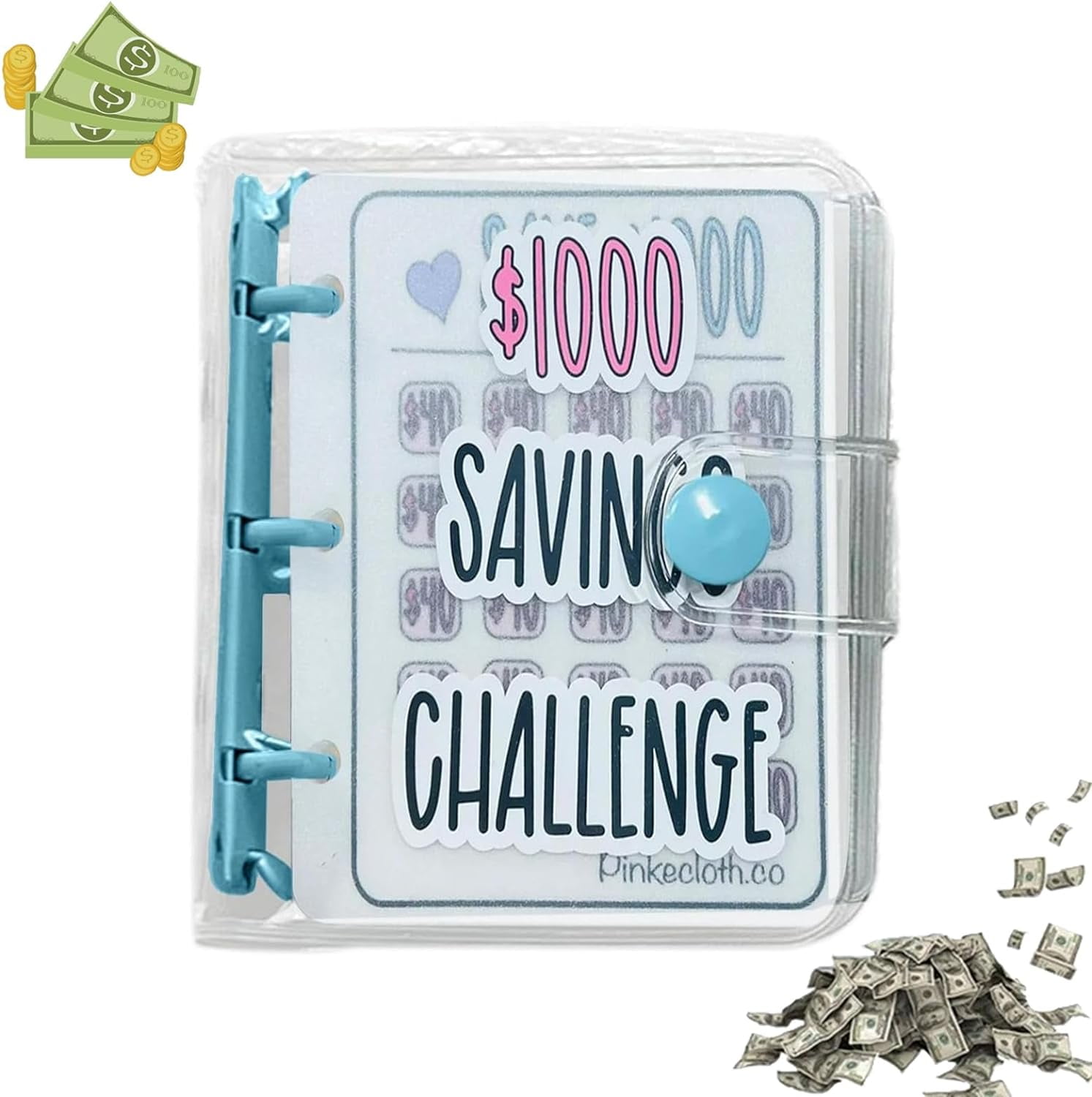 1000 Savings Challenge Binder, Money Saving Binder, Reusable Budget ...