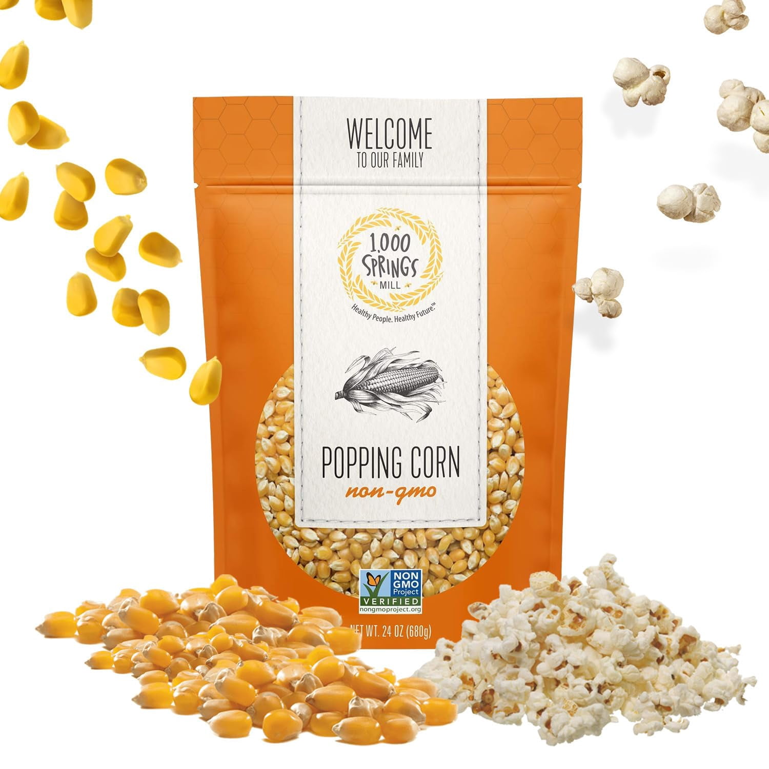1000 Springs Mill - TI12 Non GMO Popcorn | Healthy Snack for Microwave ...