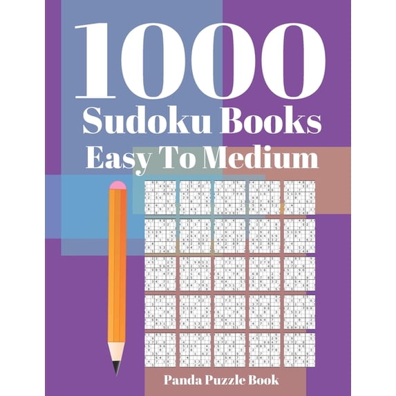 1000 Sudoku Books Easy To Medium : Brain Games for Adults - Logic Games ...