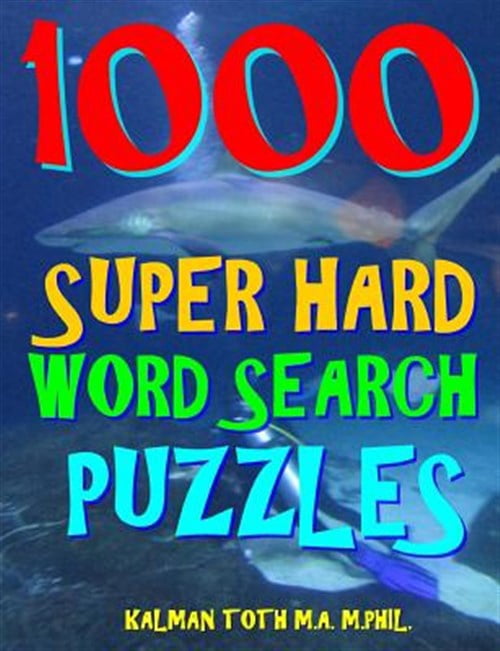 1000 Super Hard Word Search Puzzles: Fun Way to Improve Your IQ ...