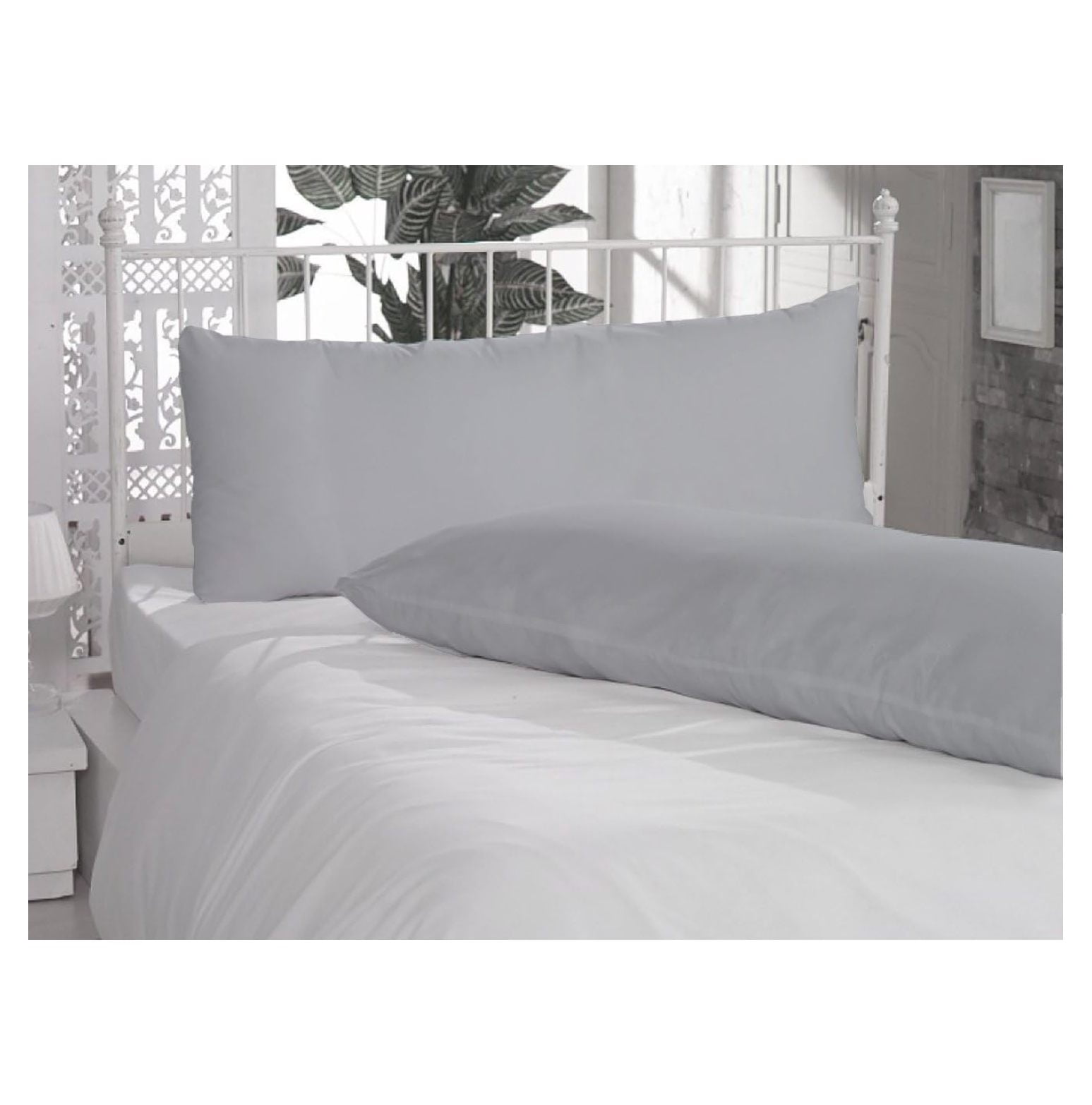 1000 Thread Count Body Pillowcase 100% Egyptian Cotton Set of 2 Body ...