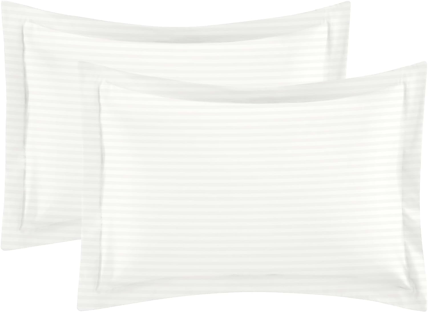 1000 Thread Count Egyptian Cotton 2-Piece Pillow Sham Set with Flanged ...