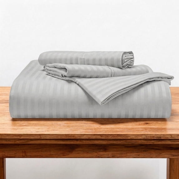 1000 Thread Count Egyptian Cotton 3PC Set [1 Fitted Sheet + 2 ...