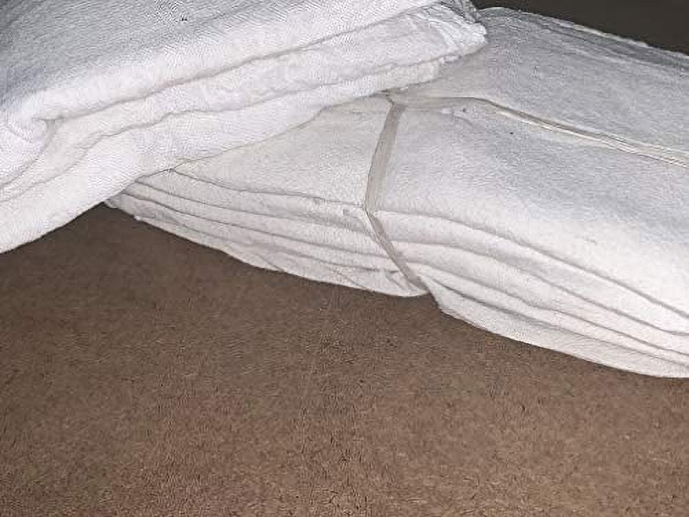 1000 White Shop Towels/Mechanics Rags/Shop Rag/Oil Change Rag Grade B ...