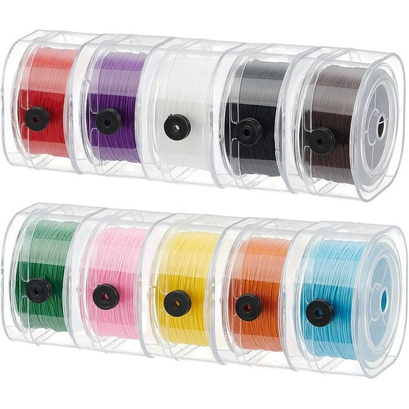 1000 Yards 0.8mm Stretchy Bracelet Strings 10 Colors Elastic String ...