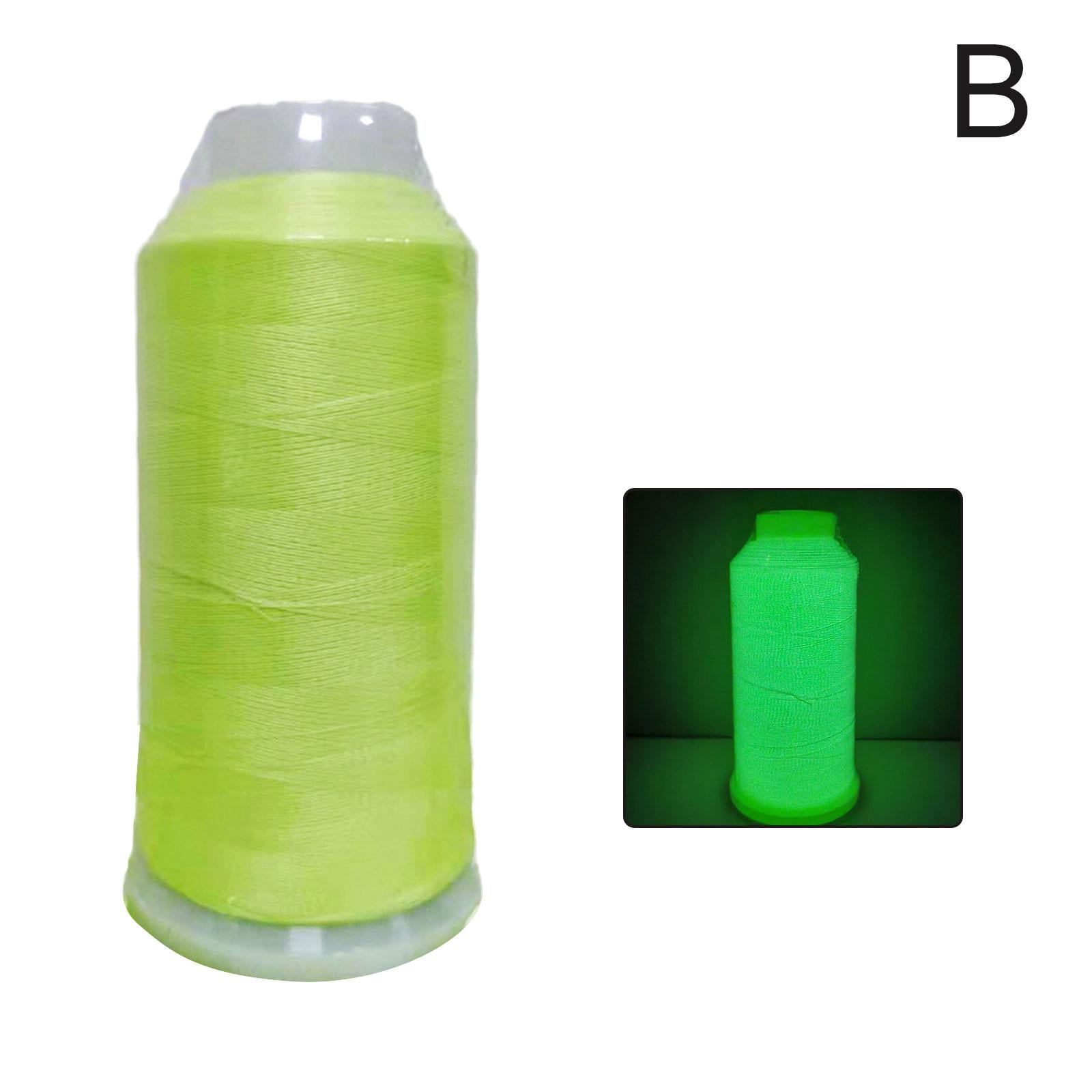 1000 Yards Spool Luminous Thread Glow In The Dark DIY Embroidery Sewing ...