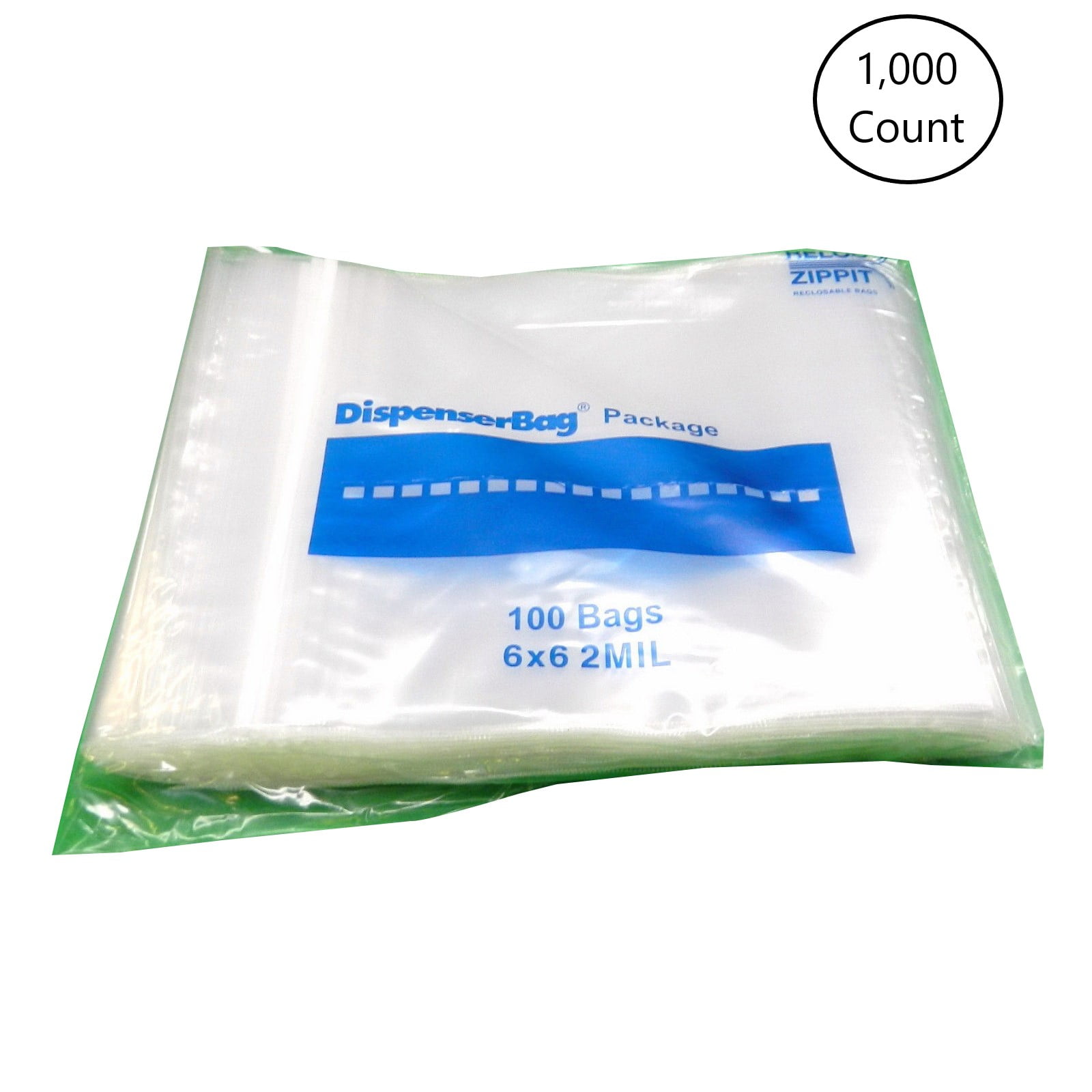 1000 ZIPLOCK BAGS 2 mil 6x6 RECLOSABLE CLEAR 2MIL POLY ZIP LOCK BAG 6 ...