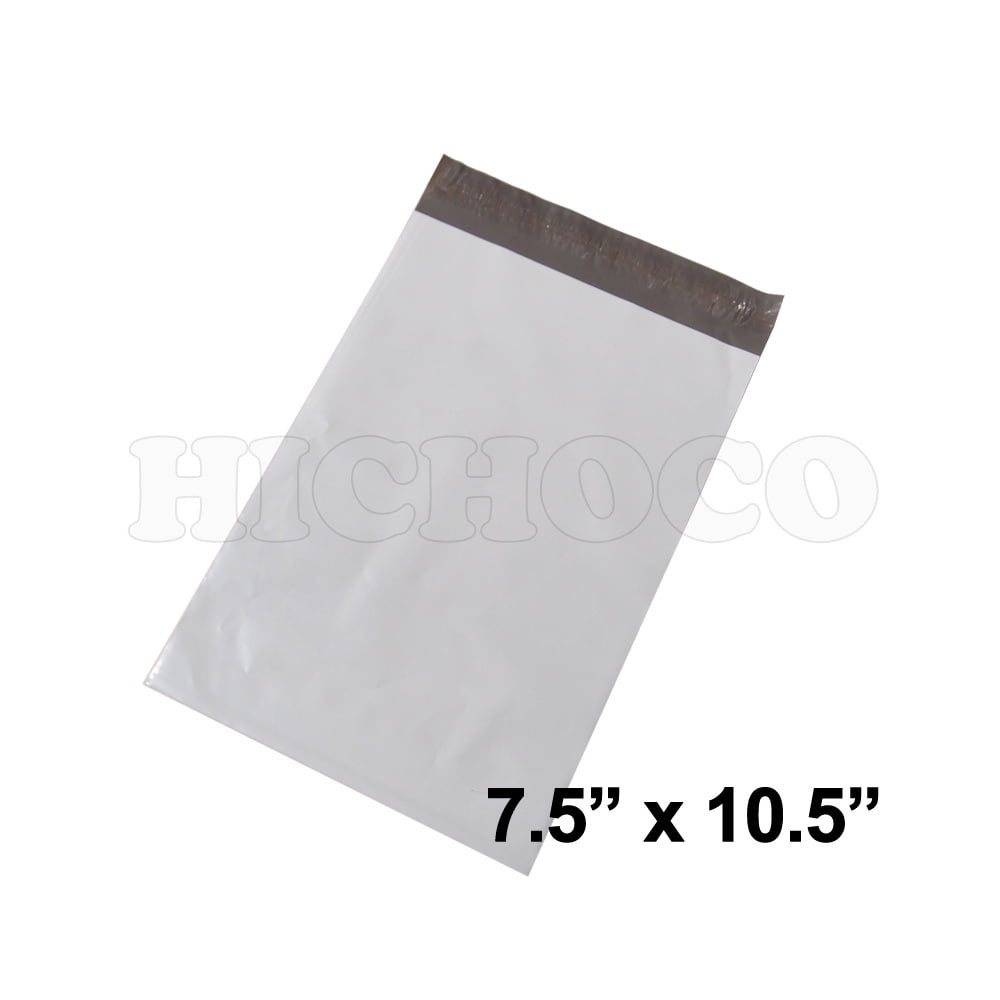 1000 ct 7.5x10.5 High Quality White Plastic Poly Mailer Envelope Bag ...