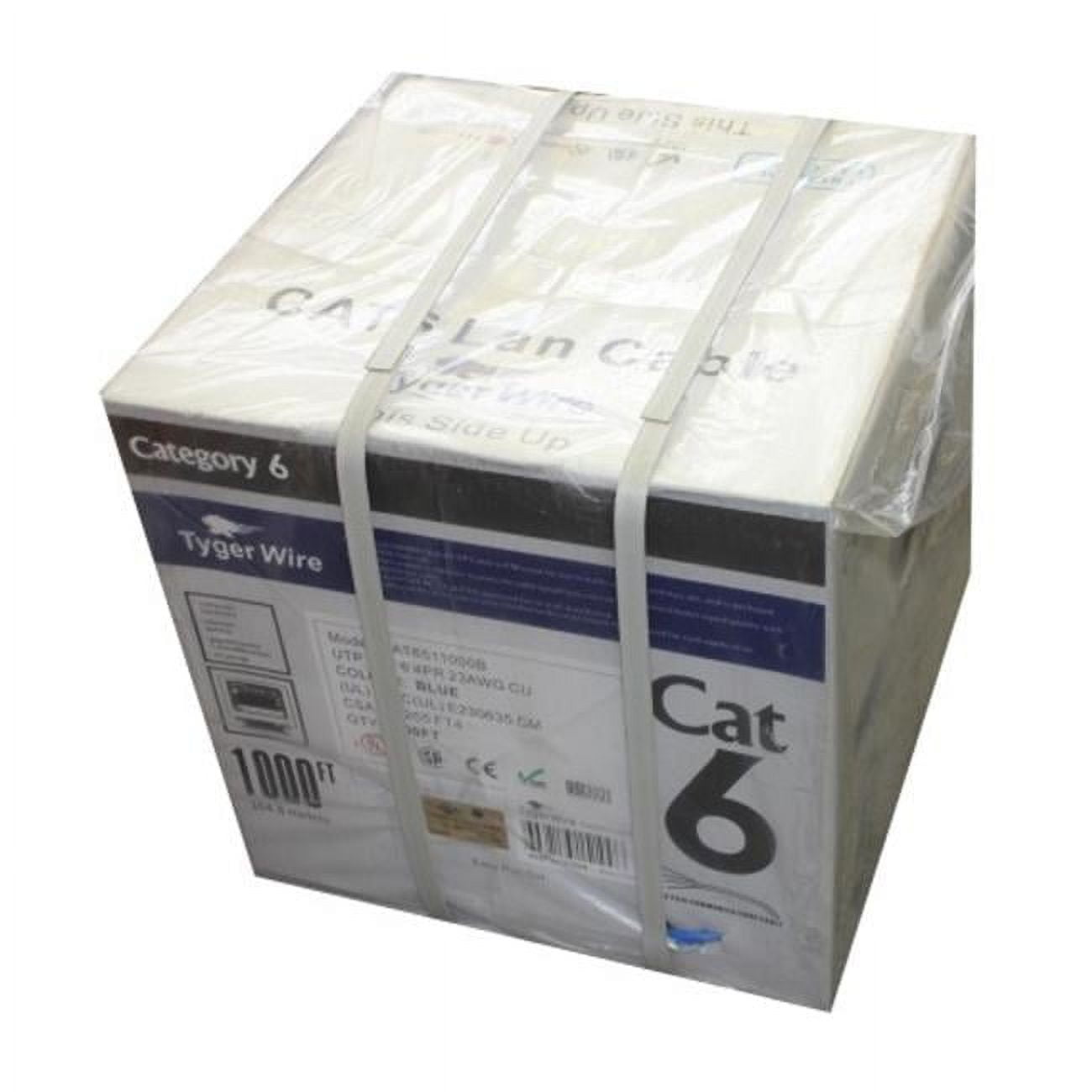 1000 ft. x UTP CAT6 23 AWG 4PR Solid Cooper with cUL CSA CMR CL2 FT4 ...