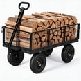1000 lbs Heavy Duty Steel Garden Cart with Removable Mesh Sides 13in ...