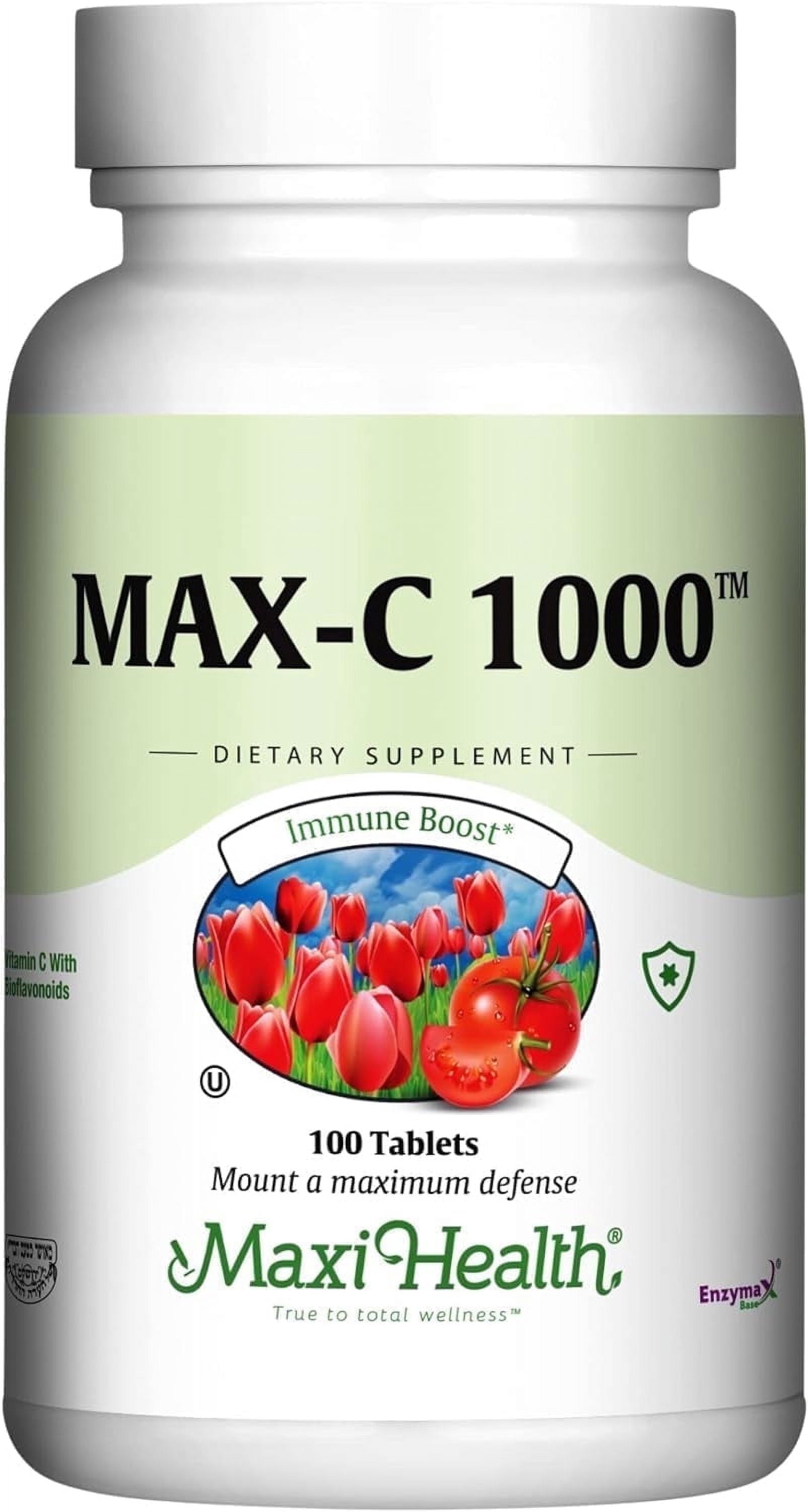 Maxi Health Max C 1000 – Vitamin C Supplement with Bioflavonoids ...