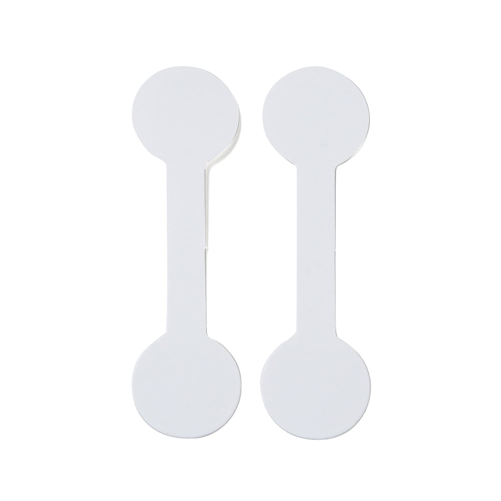 1000 pc Folding Blank Paper Jewelry Price Tags Writable Adhesive ...