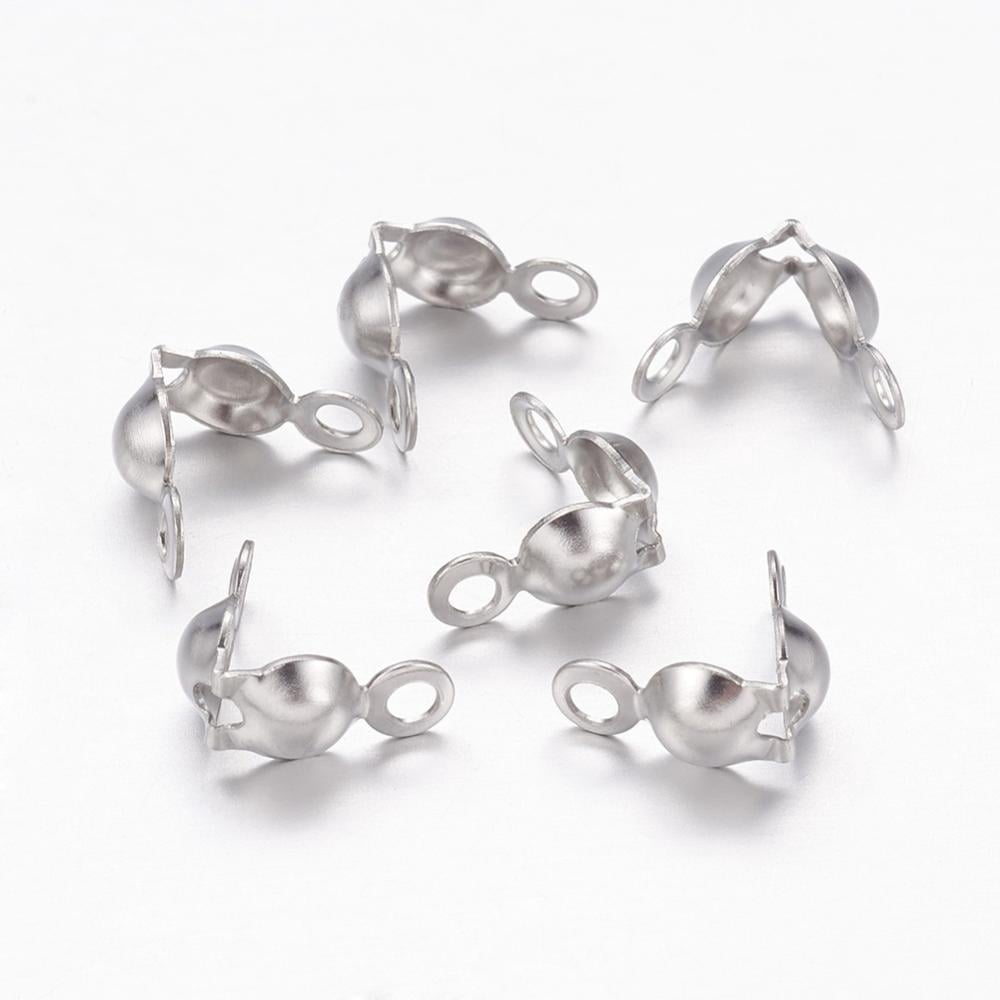 1000 pc Tarnish Resistant 304 Stainless Steel Bead Tips Calotte Ends ...