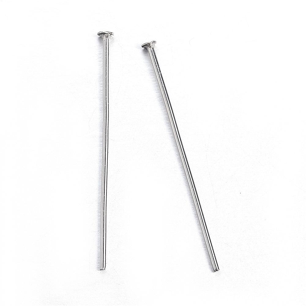 1000 pc Tarnish Resistant 304 Stainless Steel Flat Head Pins Stainless ...