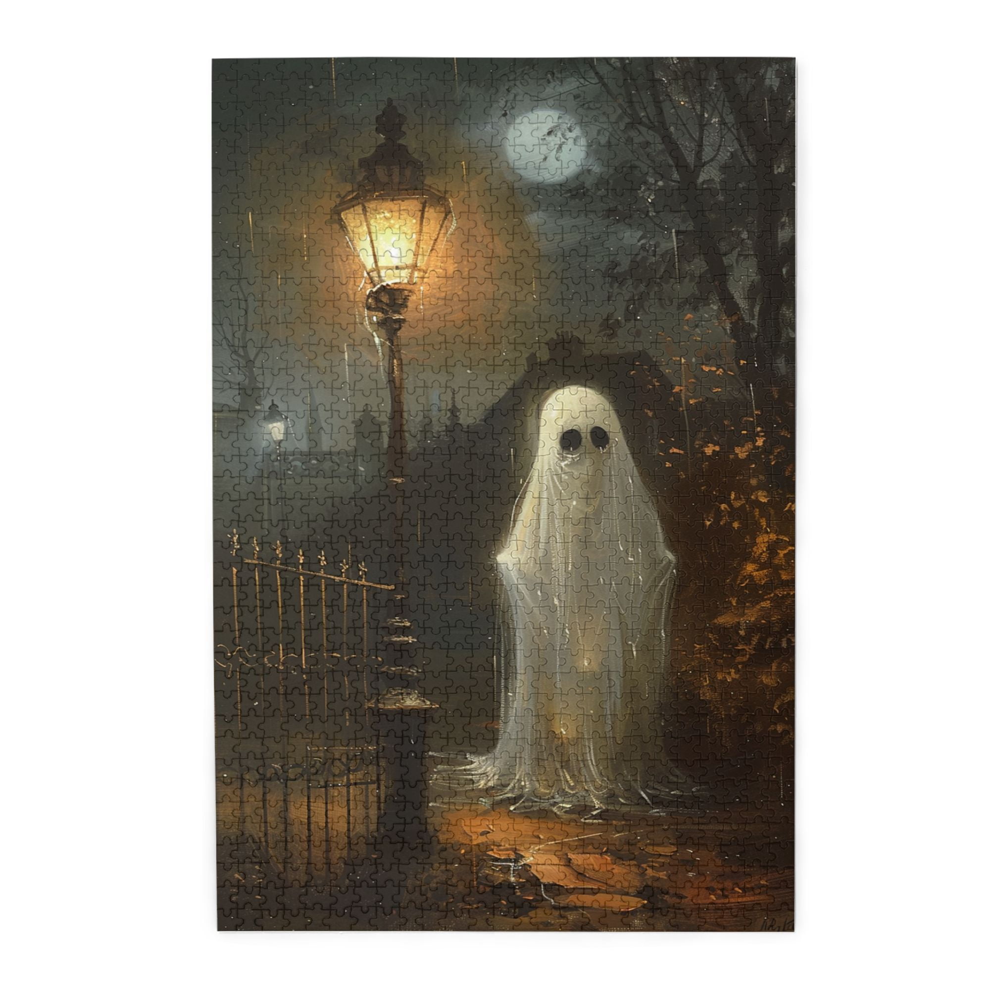 1000 pcs 1000 Piece Wooden Puzzles Phantom under the moonlit ...