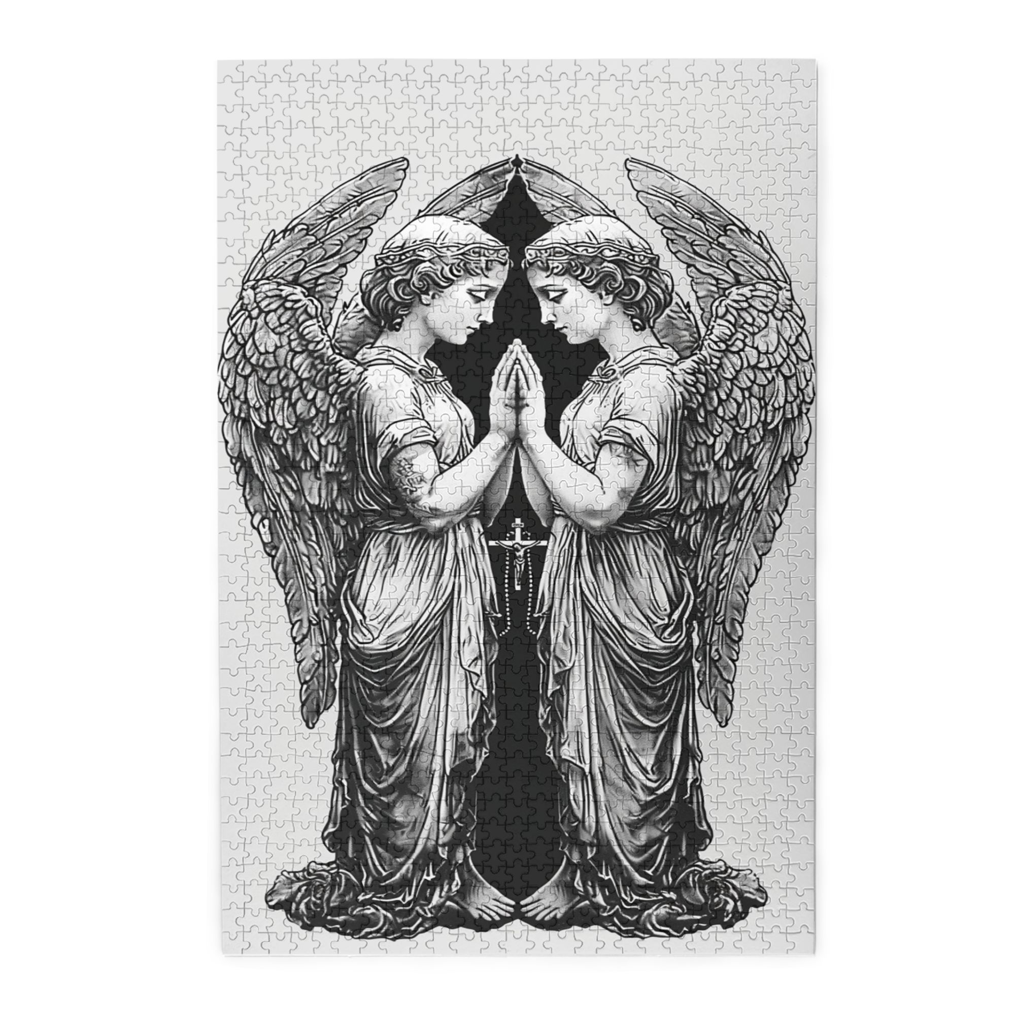 1000 pcs Angel statue 1000 Piece Wooden Puzzles,Stunningly Vibrant ...