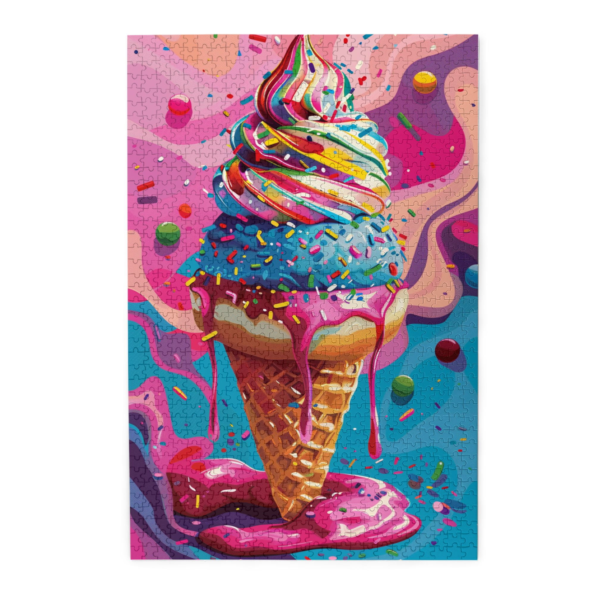 1000 pcs Colorful Ice cream cone puzzles for adults 1000 pieces ...