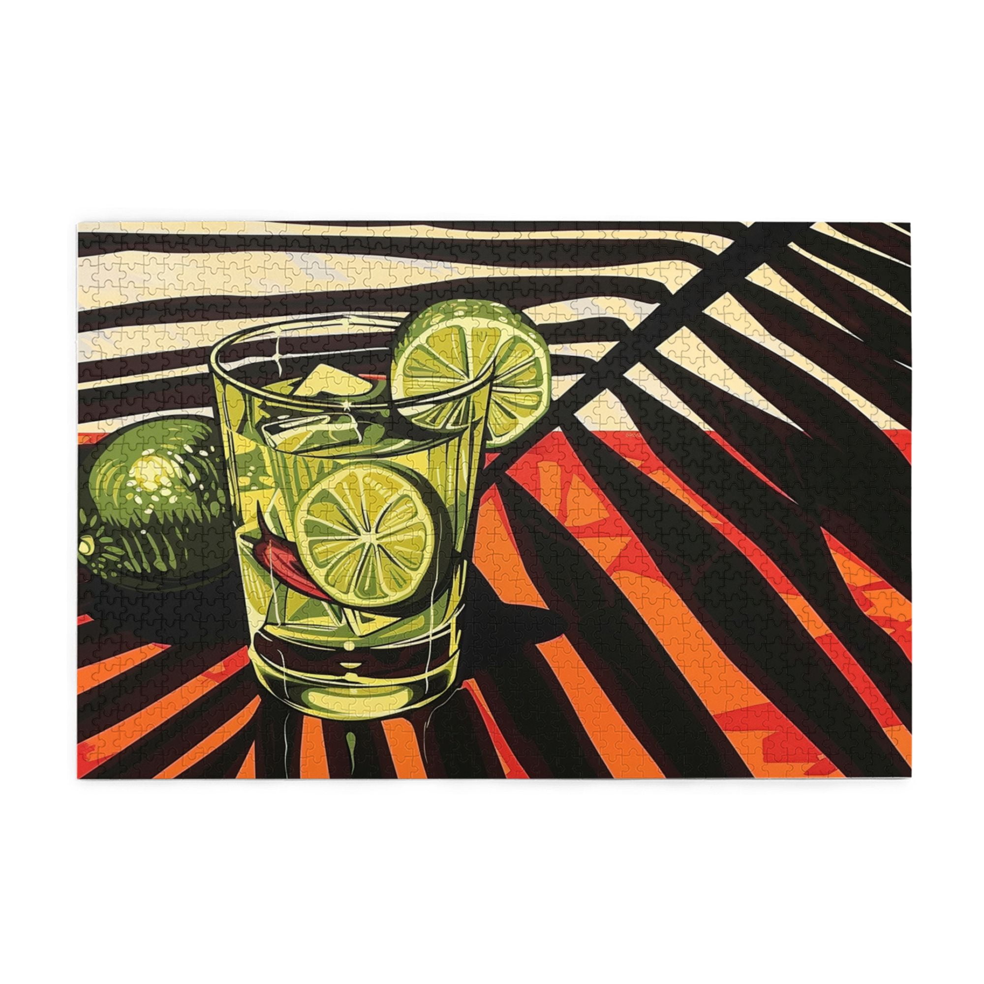 1000 pcs Cool Summer Holidays Lime Drink 1000 Piece Wooden Puzzles ...