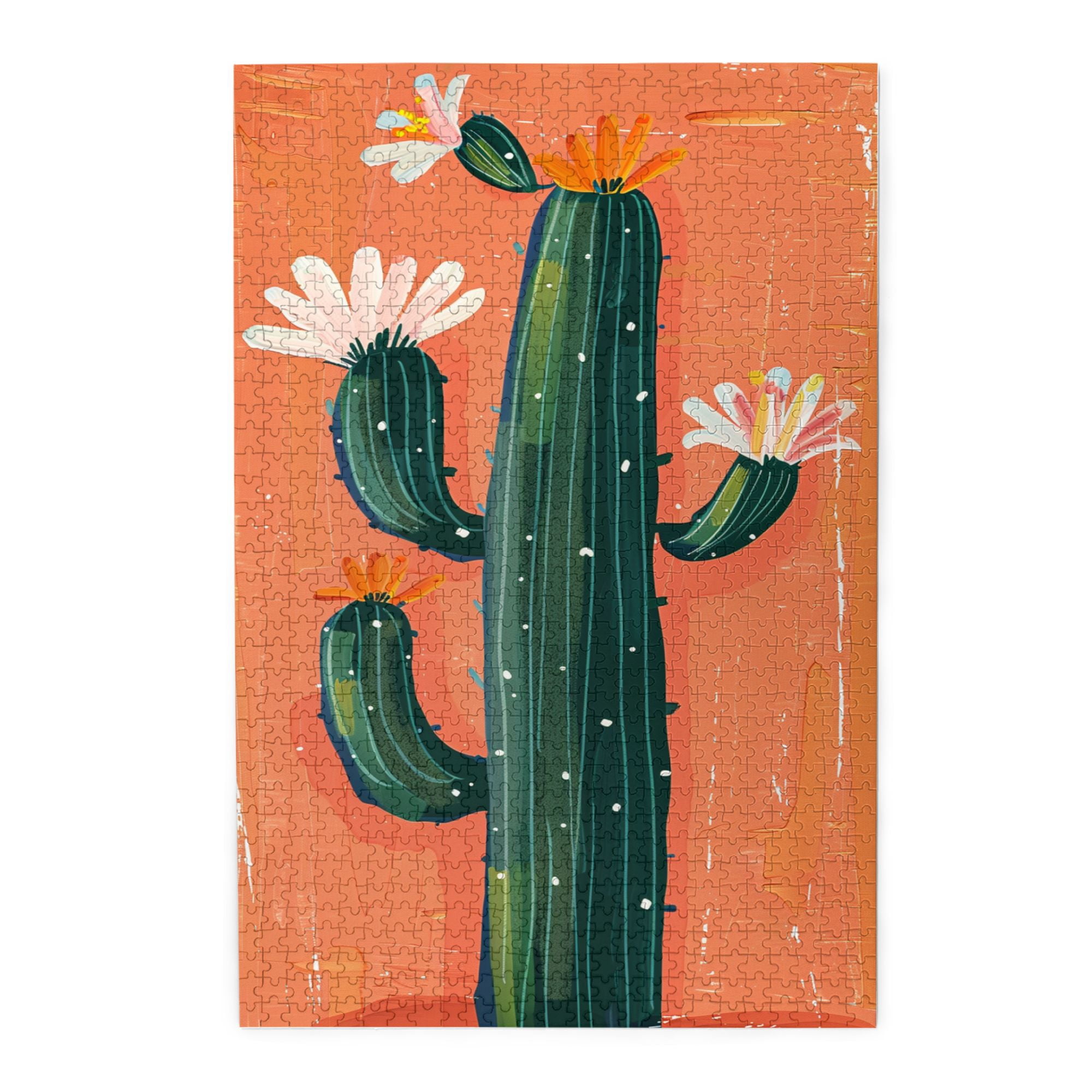 1000 pcs Flowering Cactus 1000 Piece Wooden Puzzles,Unique Artwork for ...