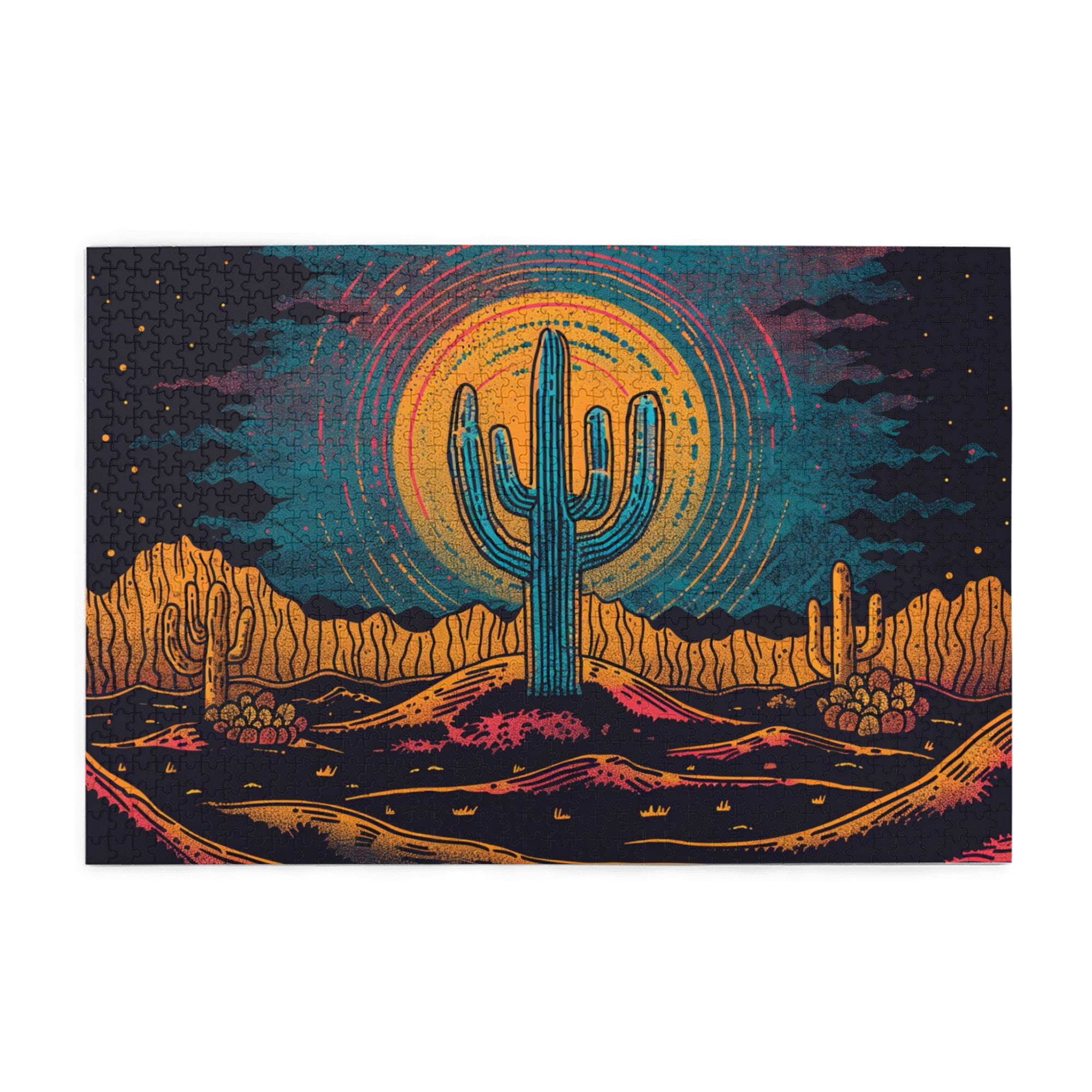 1000 pcs Funny Cactus Puzzles For Adults 1000 Pieces,Charm Cactus ...