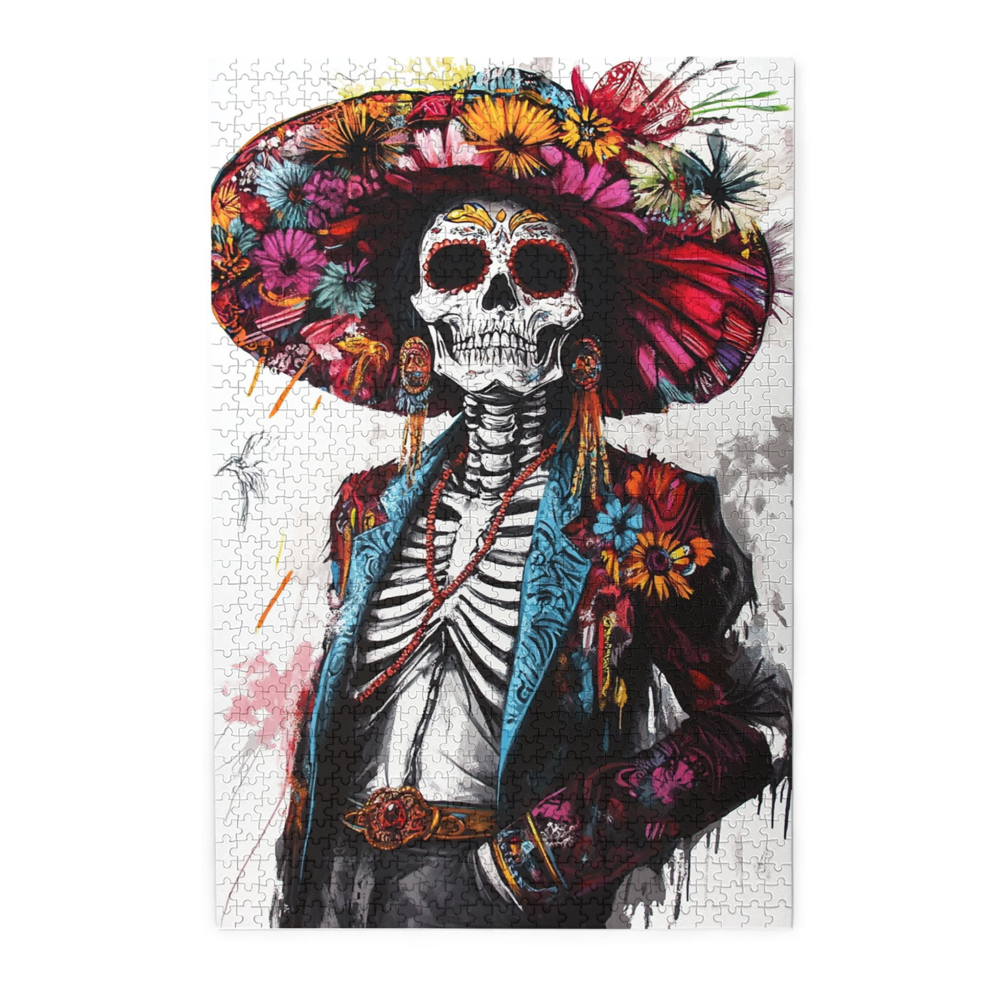 1000 pcs Mexican skeleton dancer puzzles for adults 1000 pieces,Unique ...