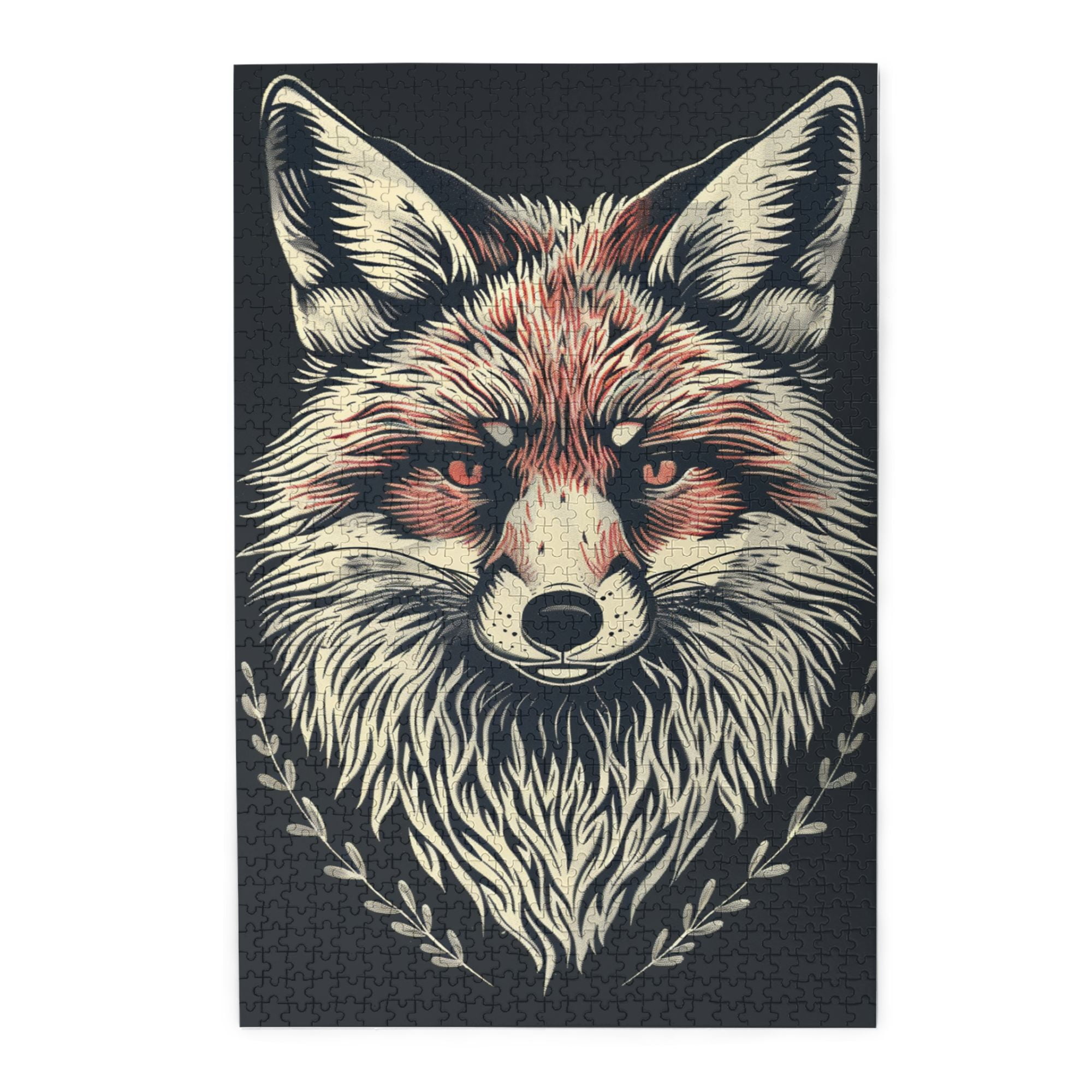 1000 pcs 1000 Piece Vibrant Jigsaw Puzzle Fox Head,Unique and Beautiful ...