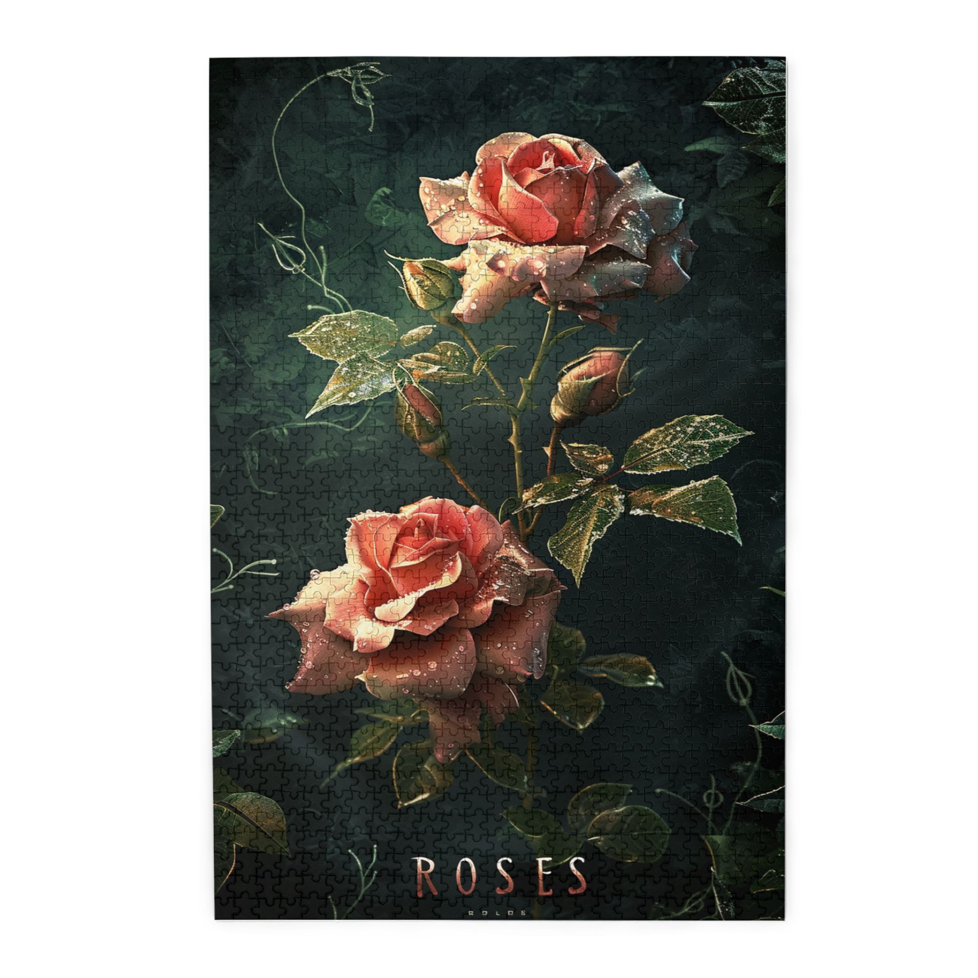1000 pcs 1000 Piece Wooden Puzzles Vibrant Rose,Challenging Brain ...