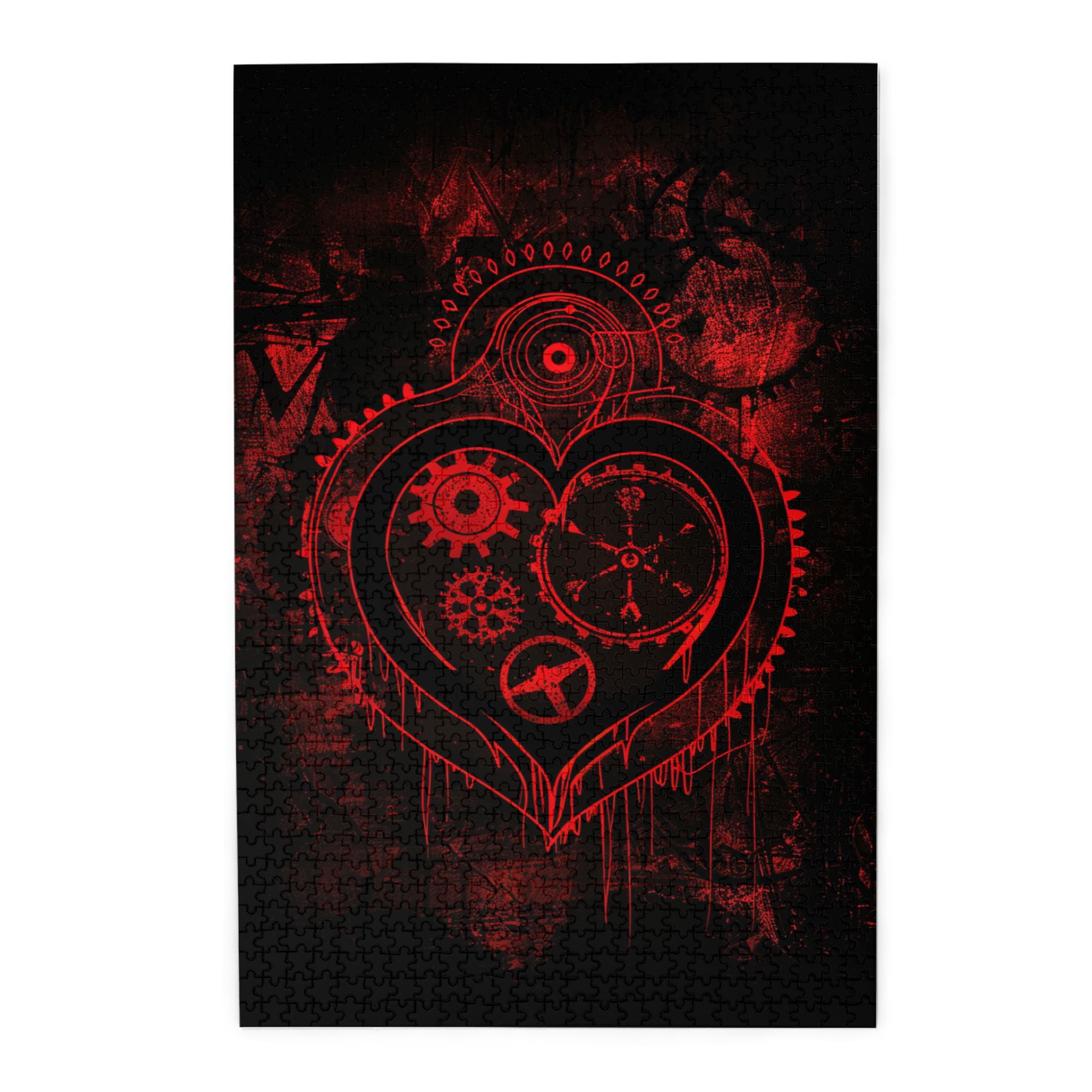 1000 pcs Red Heart mechanical gears 1000 piece puzzle for adults ...