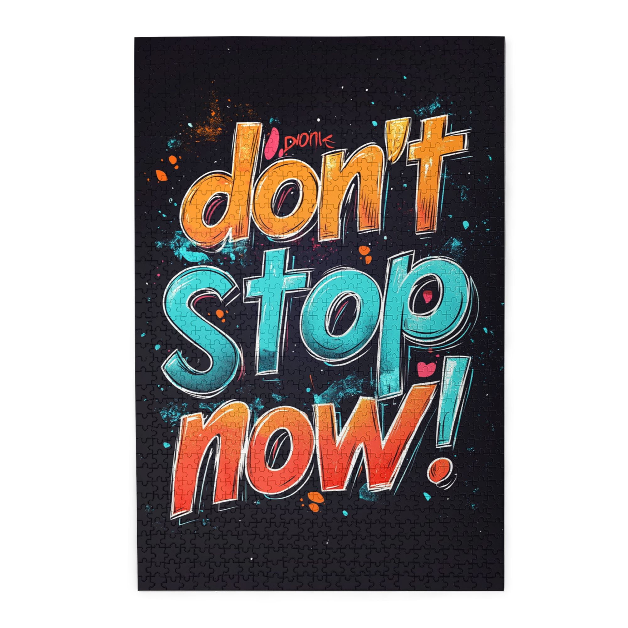 1000 pcs don't Stop Now! Slogan Colorful graffiti 1000 Piece Wooden ...