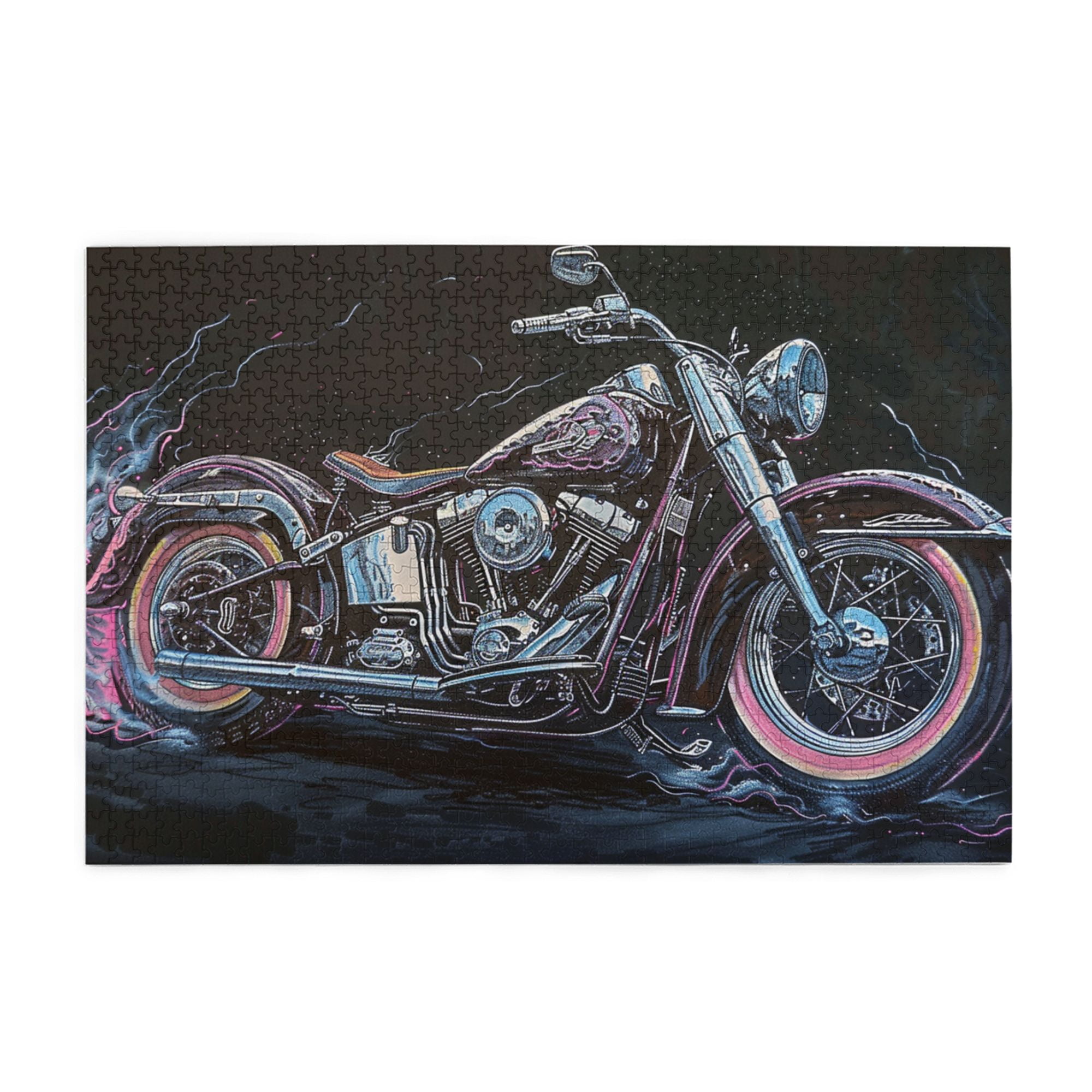 1000 pcs Vintage Motorcycles 1000 Piece Puzzle For Adults,Enchanting ...