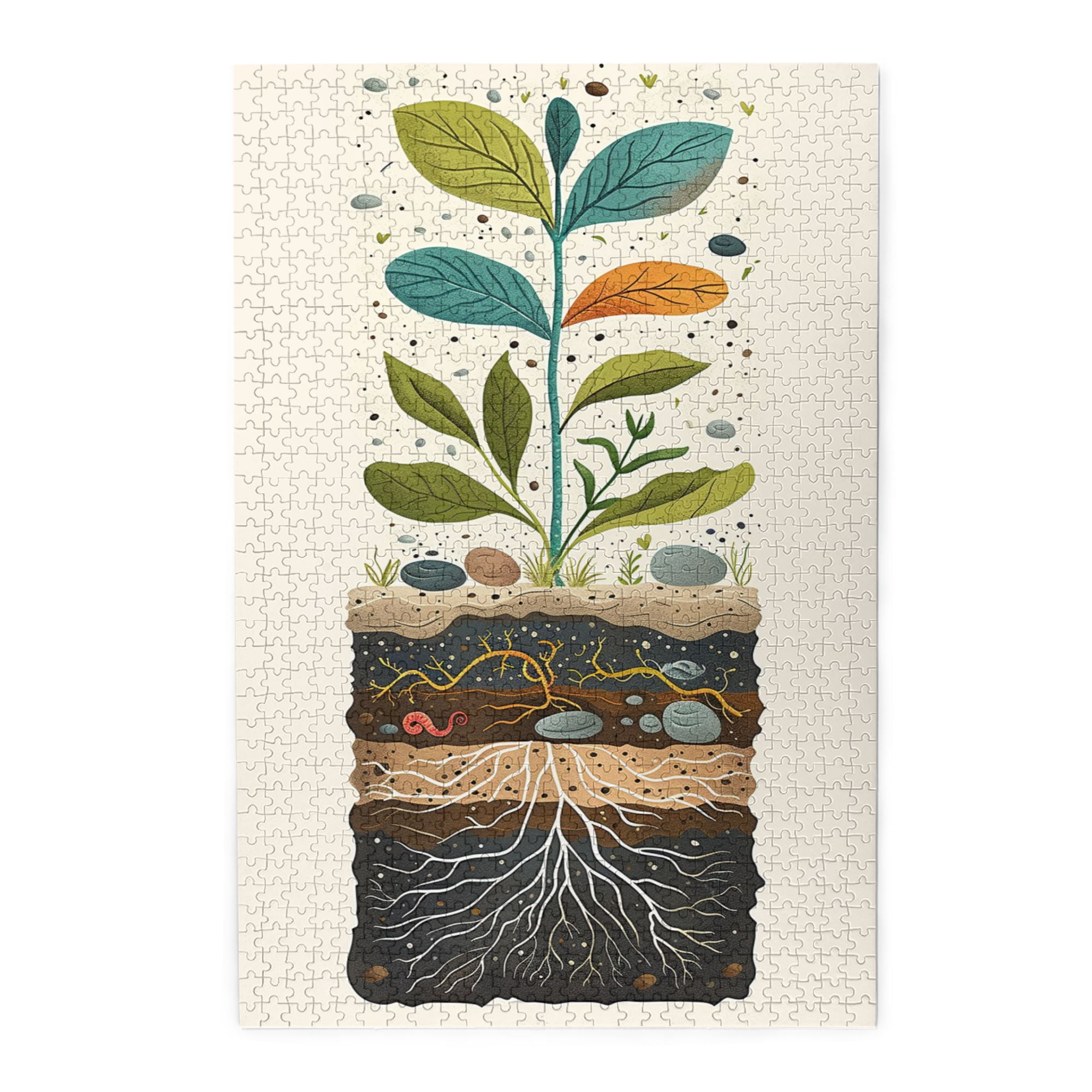 1000 pcs 1000 piece puzzle for adults Plant Soil Illustration,Stress ...