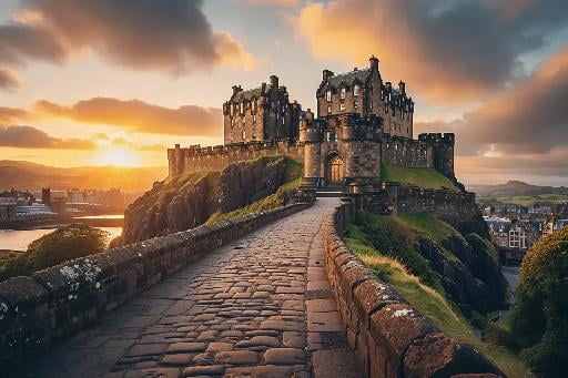 1000-piece Edinburgh Castle Scotland Jigsaw Puzzle with Poster ...