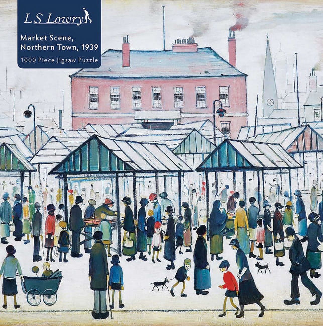 Adult Jigsaw Puzzle L.S. Lowry: Market Scene, Northern Town, - Walmart.com