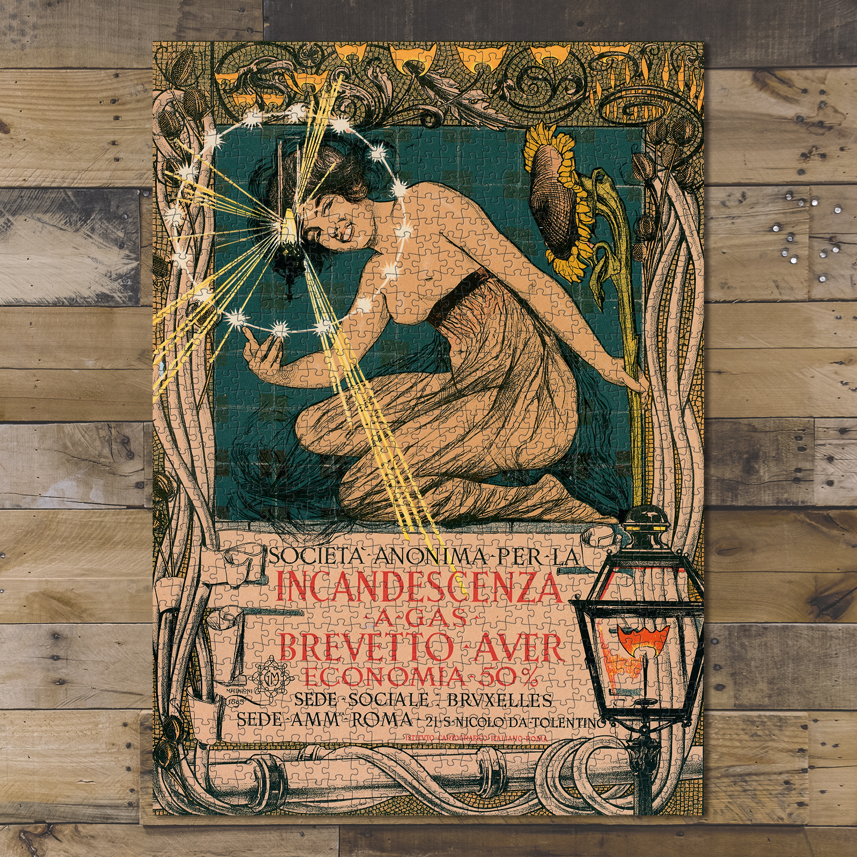 1000 piece jigsaw puzzle | 1897 | Incandescence By Gas, Auer System ...