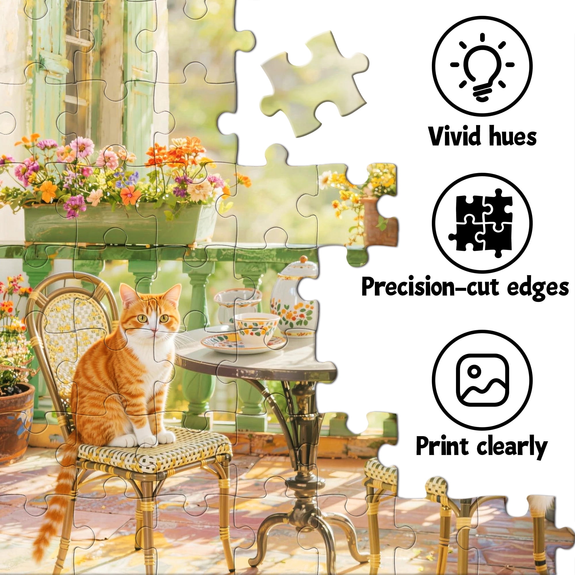 1000-piece puzzle, matte velvet finish, high-definition thick cardstock ...