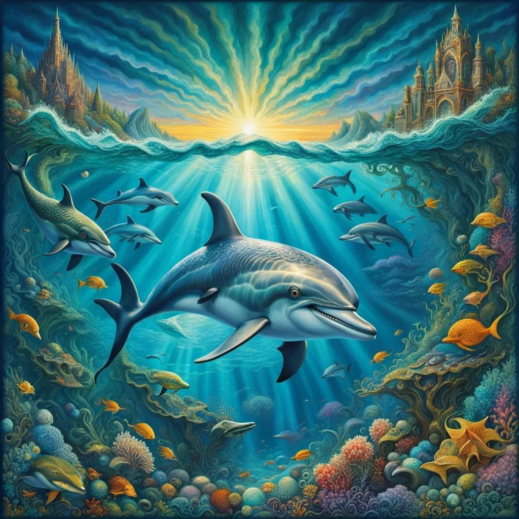 1000-piece wooden Dolphin Puzzle - Challenge for Adults and Children ...