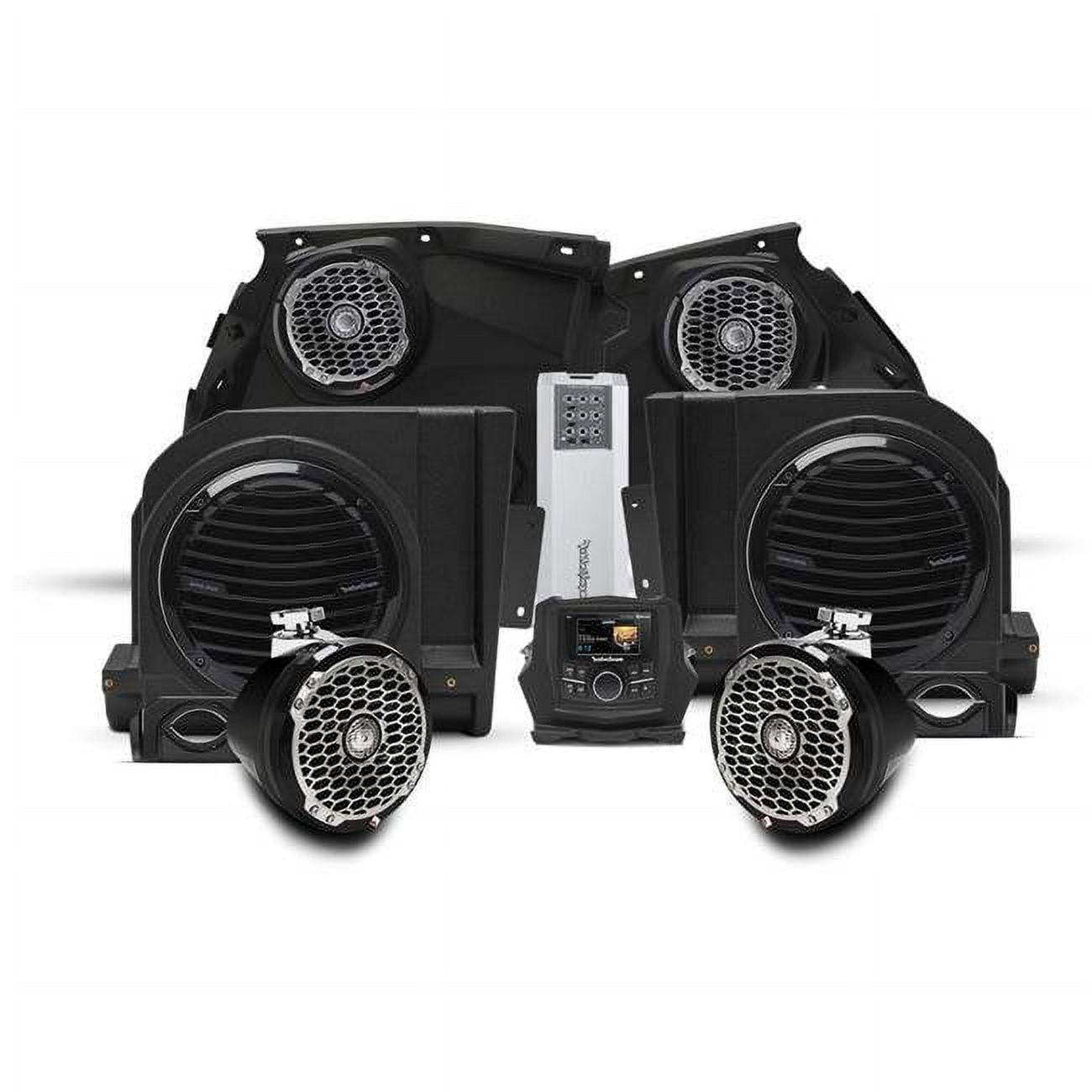 1000 watt Stereo Subwoofer Front & Rear Speaker Kit for 2017-2018 ...