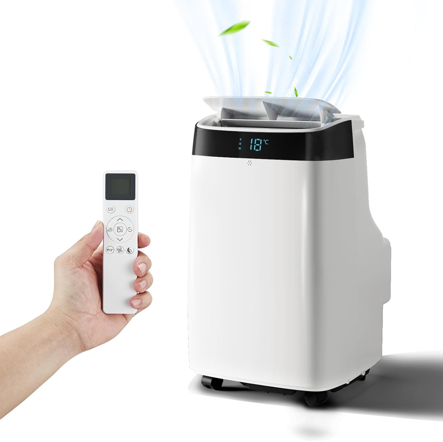 10000 BTU 450 Sq.Ft Portable Air Conditioner, 3 in 1 Portable AC Units ...