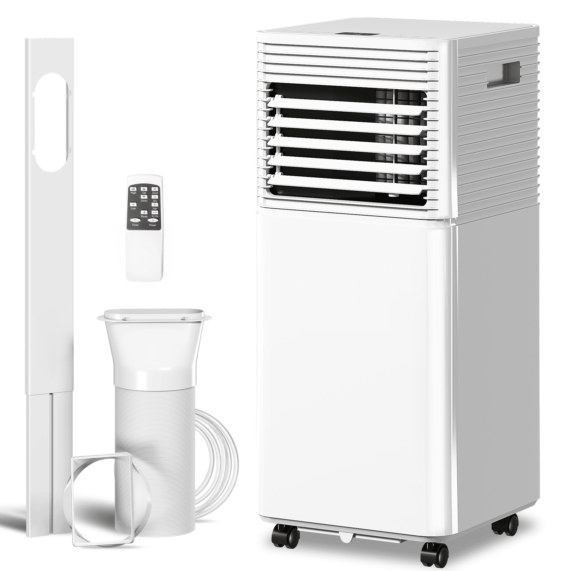 10000 BTU Portable Air Conditioner, Mobile AC Unit with Remote, 24H ...