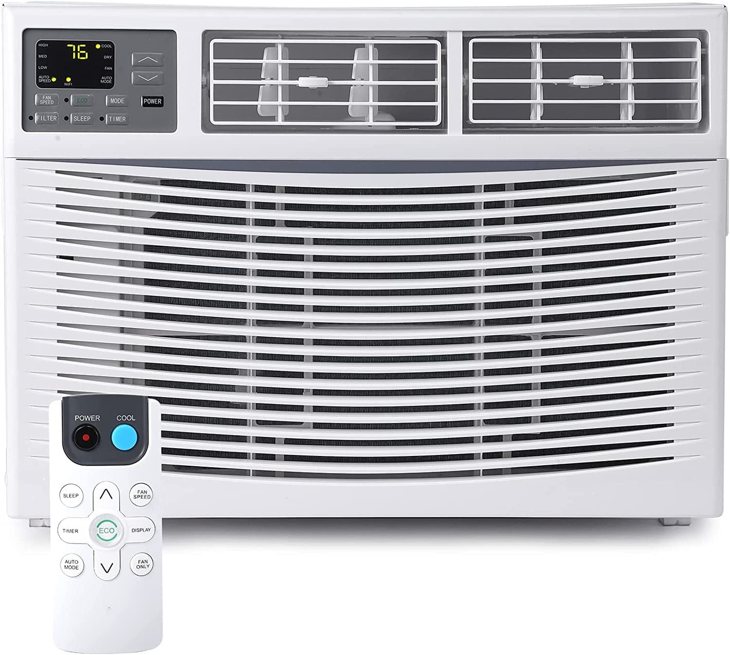 10000 BTU Room AC Unit with Remote/App Control, Turbo Fast Cooling ...