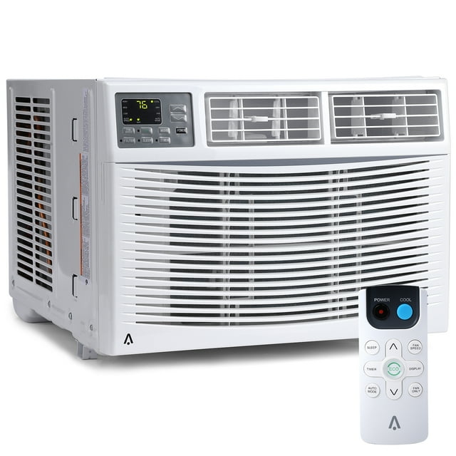 10000 BTU Window-Mounted AC Unit with Turbo Cooling, Remote/Smart APP ...