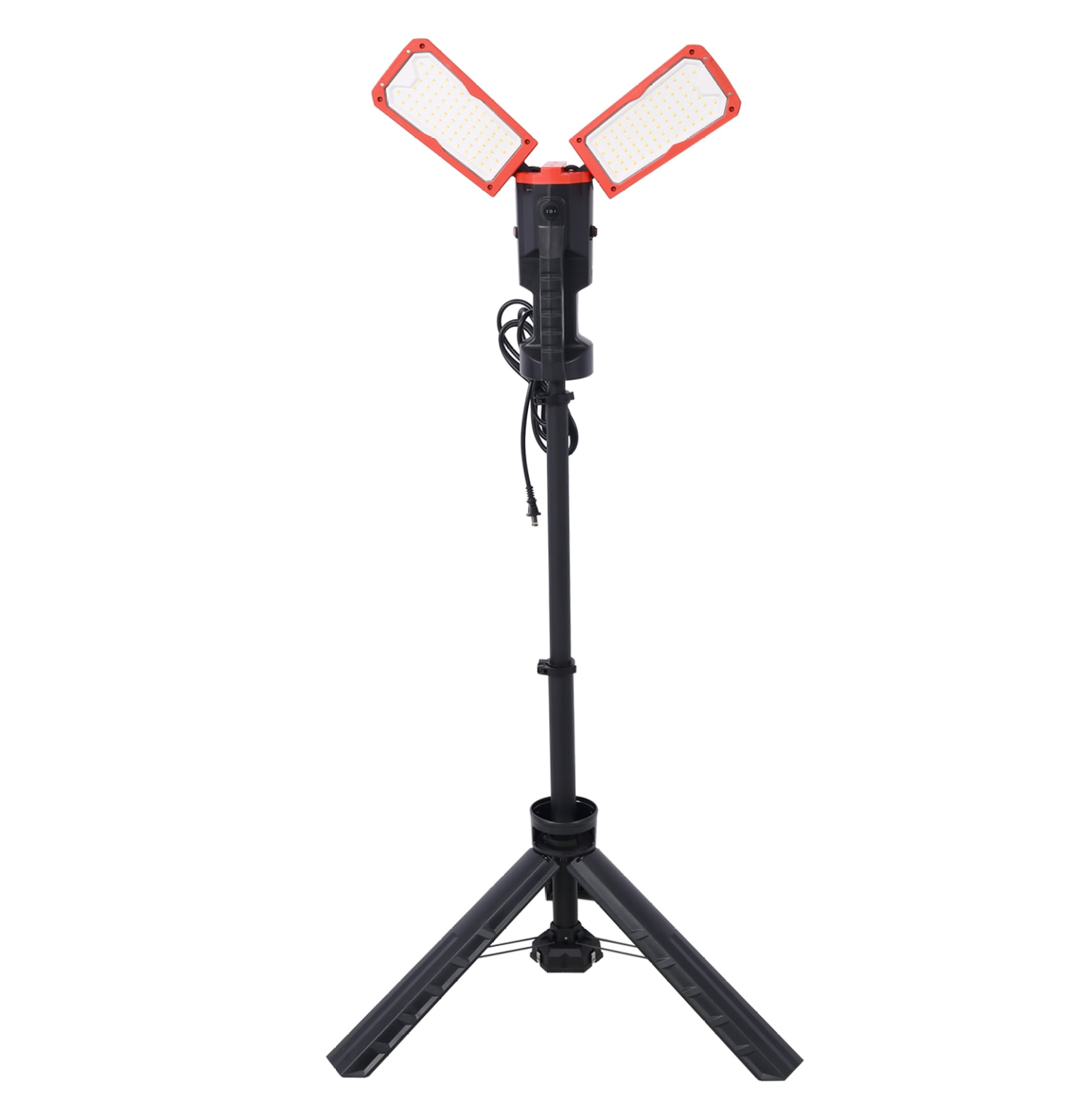 10000 Lumen 100 Watt Dual-Head LED Work Light with Telescoping Tripod ...